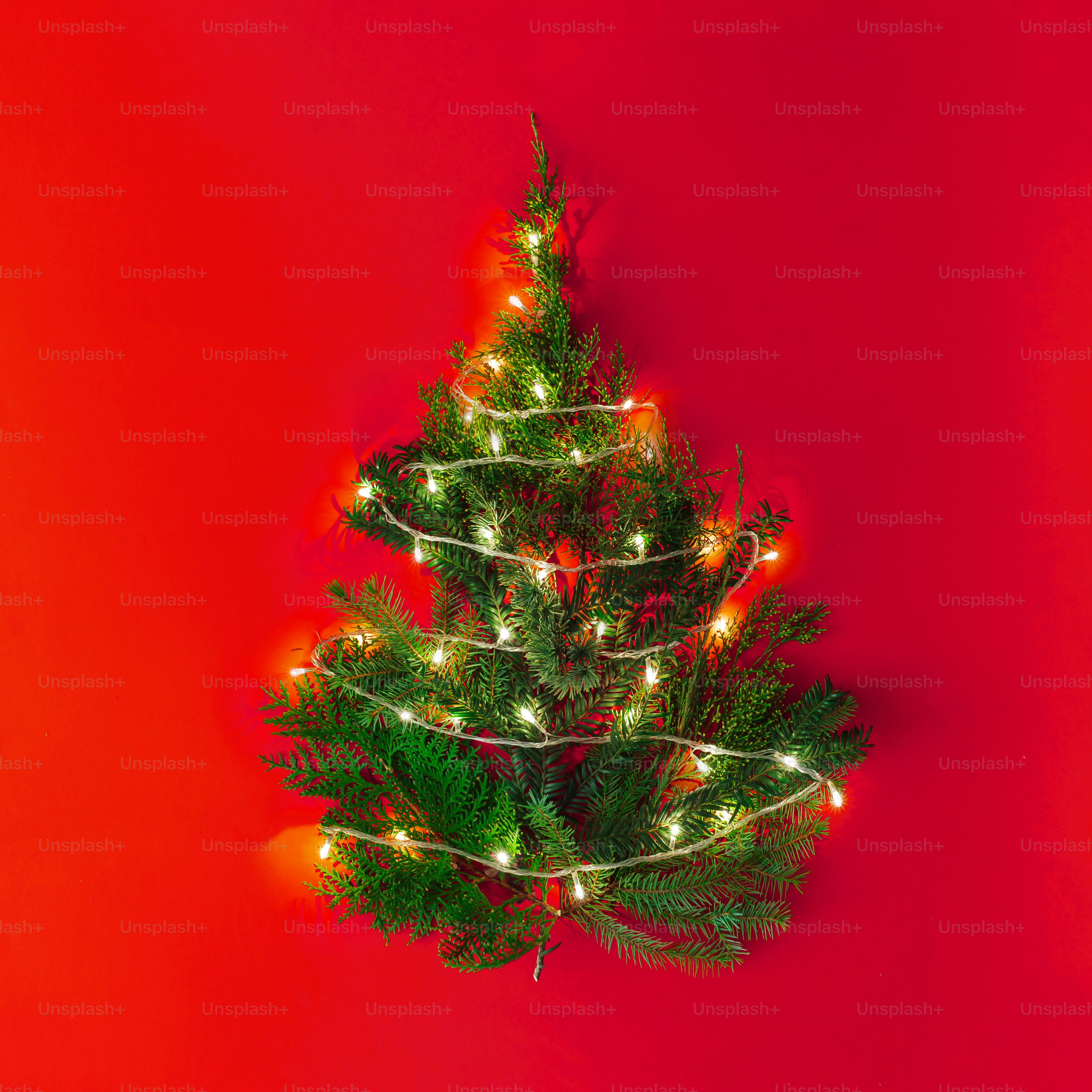 Rustic New Year minimal background. Flat lay. photo – Tree Image on ...