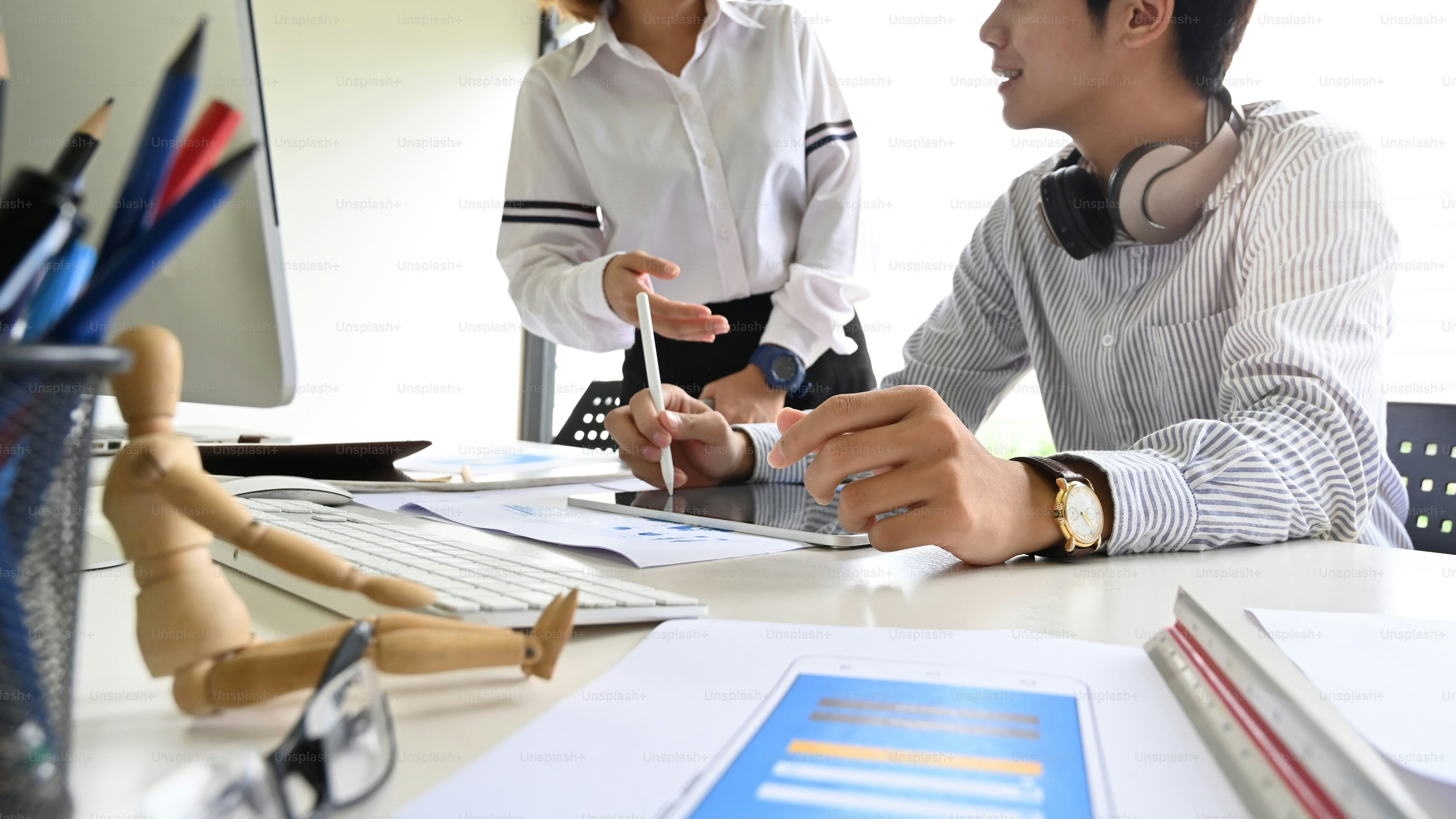 Mobile application development, Ux Ui concept, Team designer working on ...