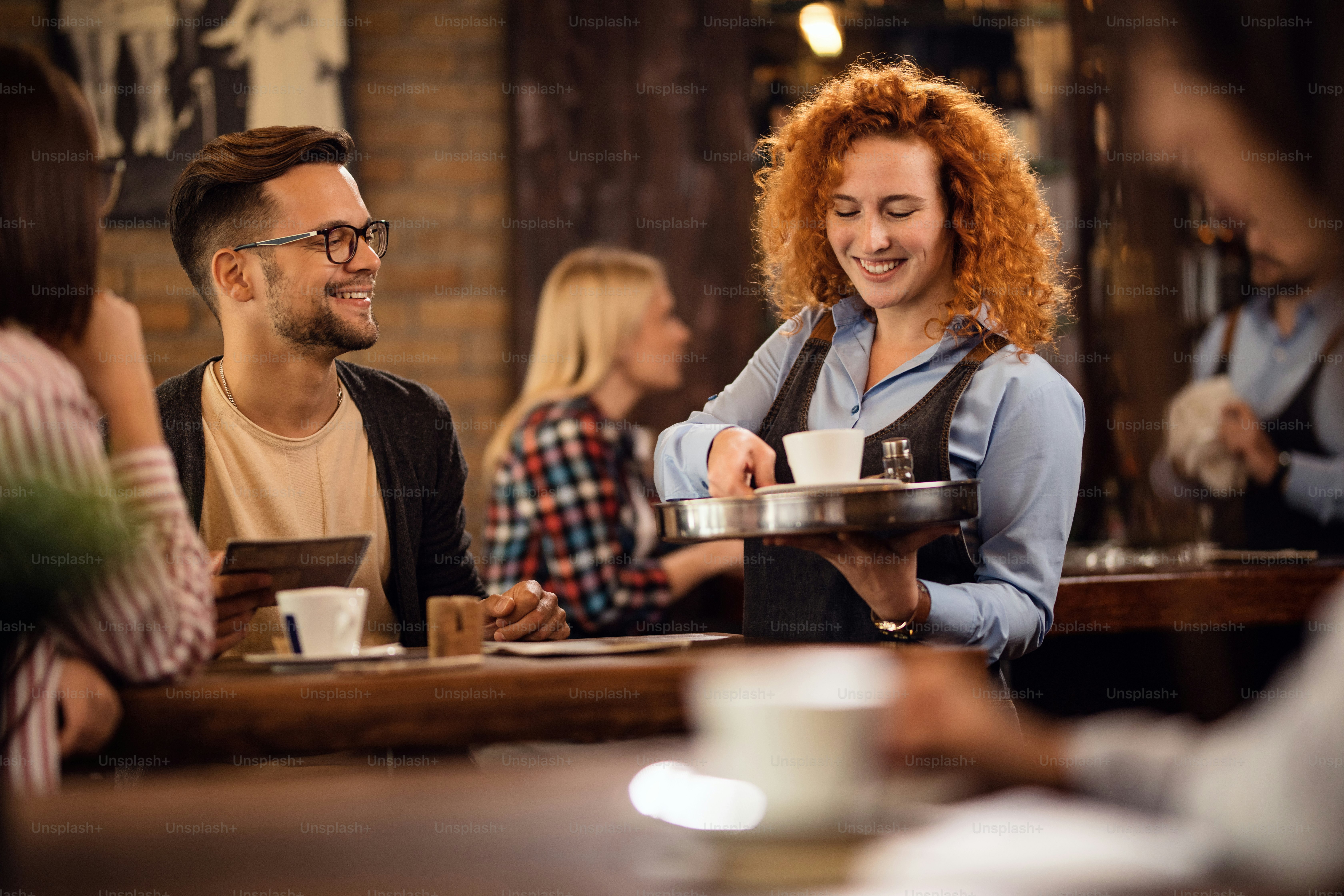 Coffee Shop People Talking