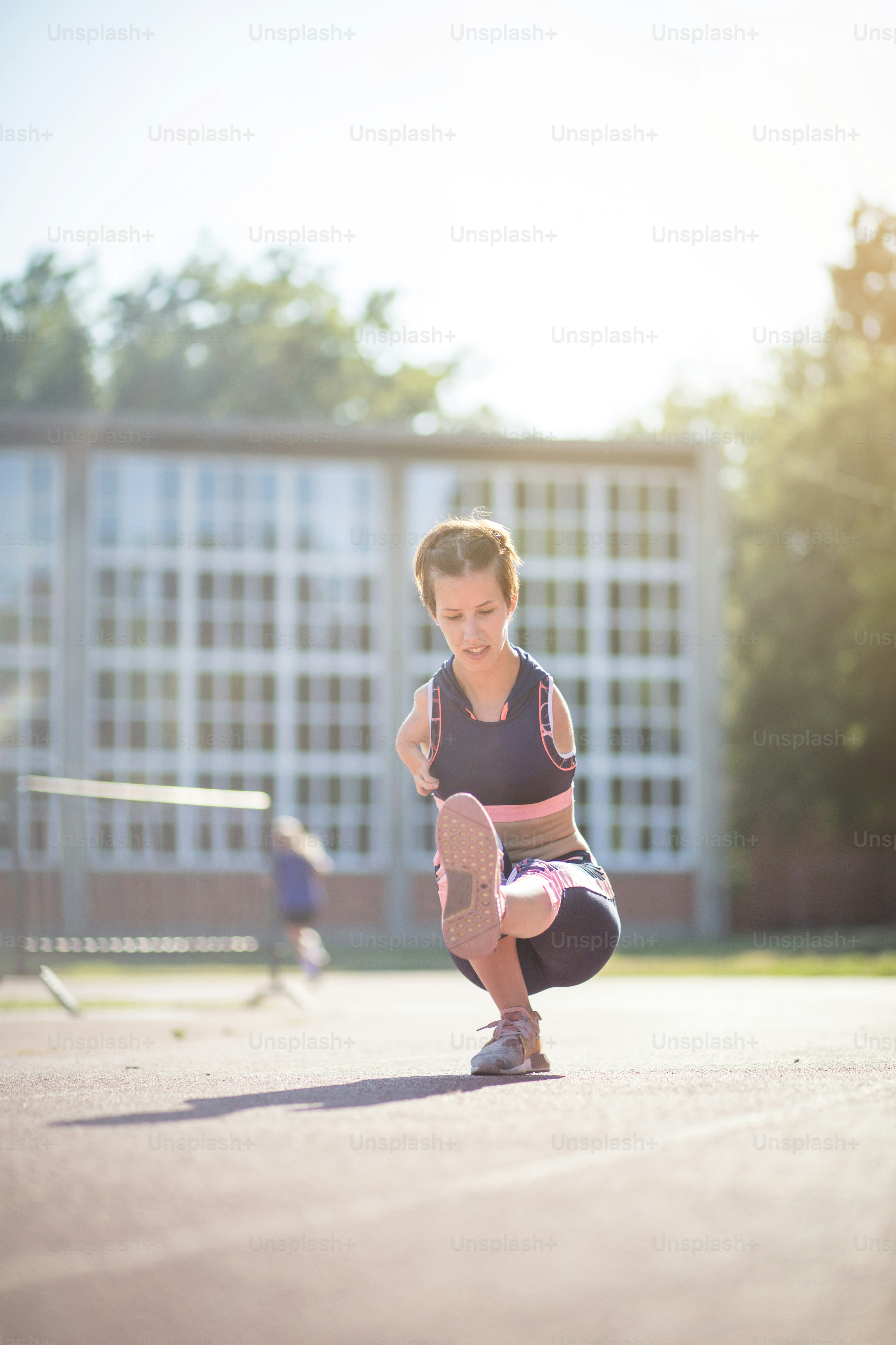 Let the transformative power of fitness take over. woman working ...