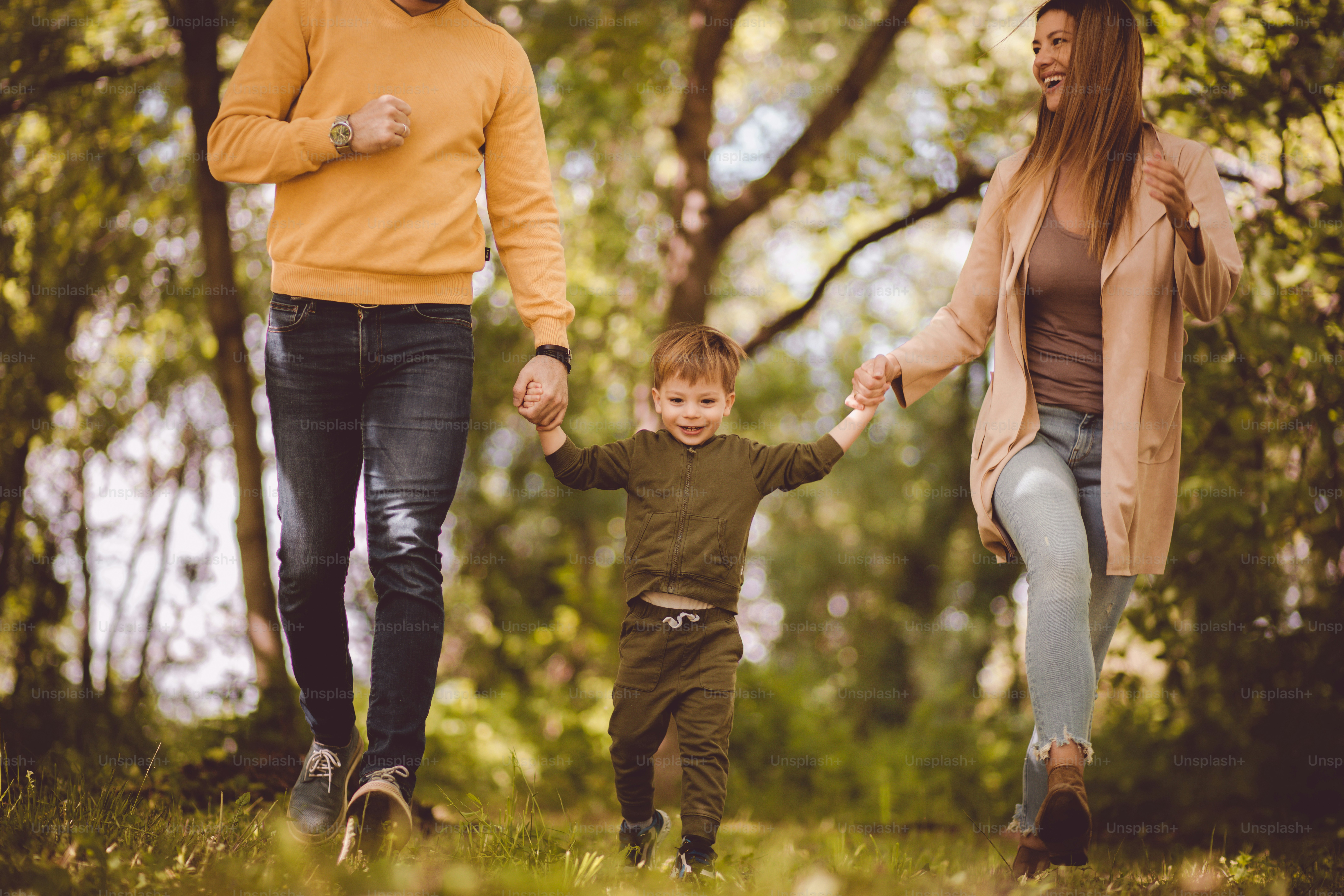 Summer is much better when we spend it together. Parents spending time ...