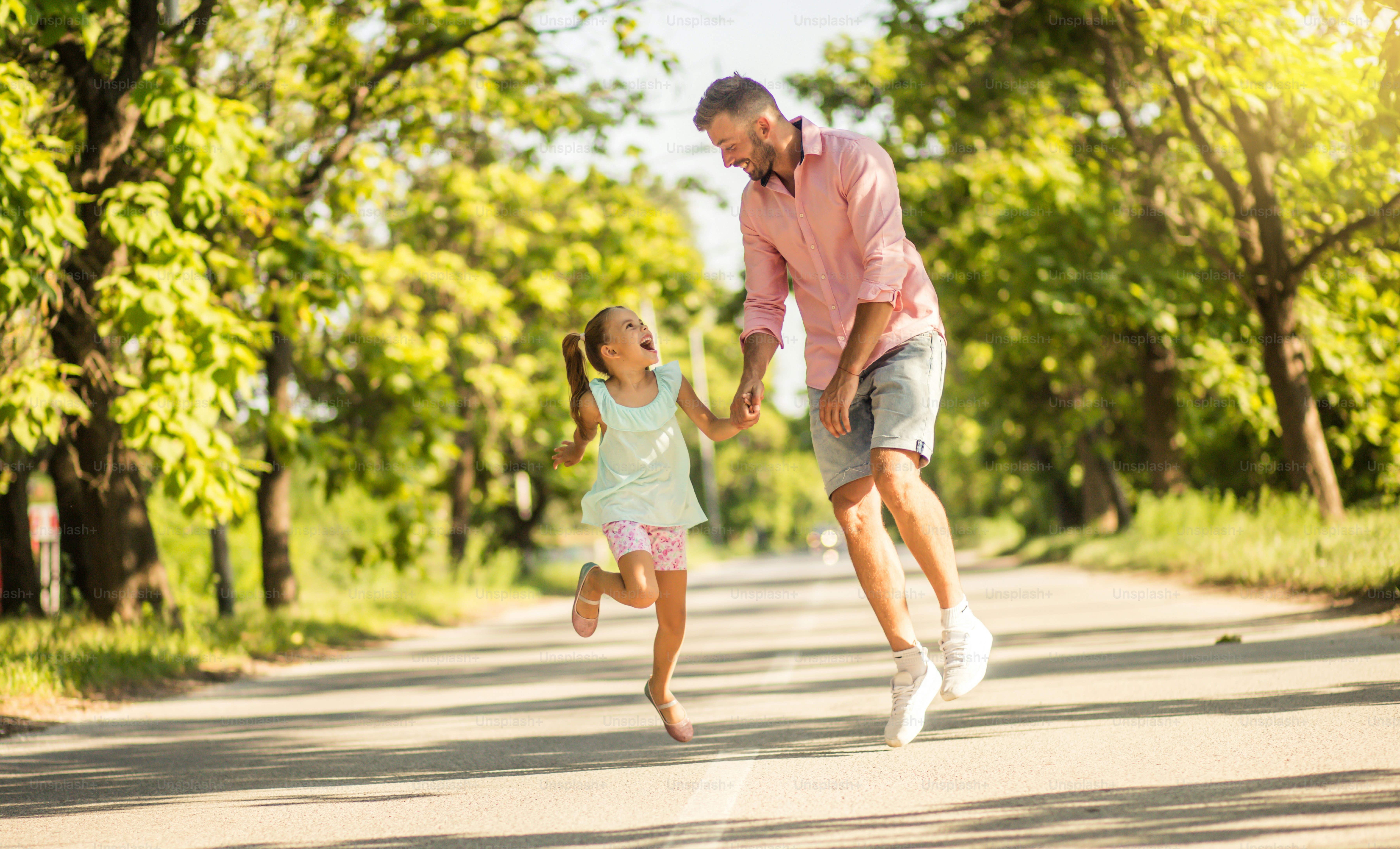 Free weekend for them. Father daughter outdoor. photo – Enjoyment Image ...