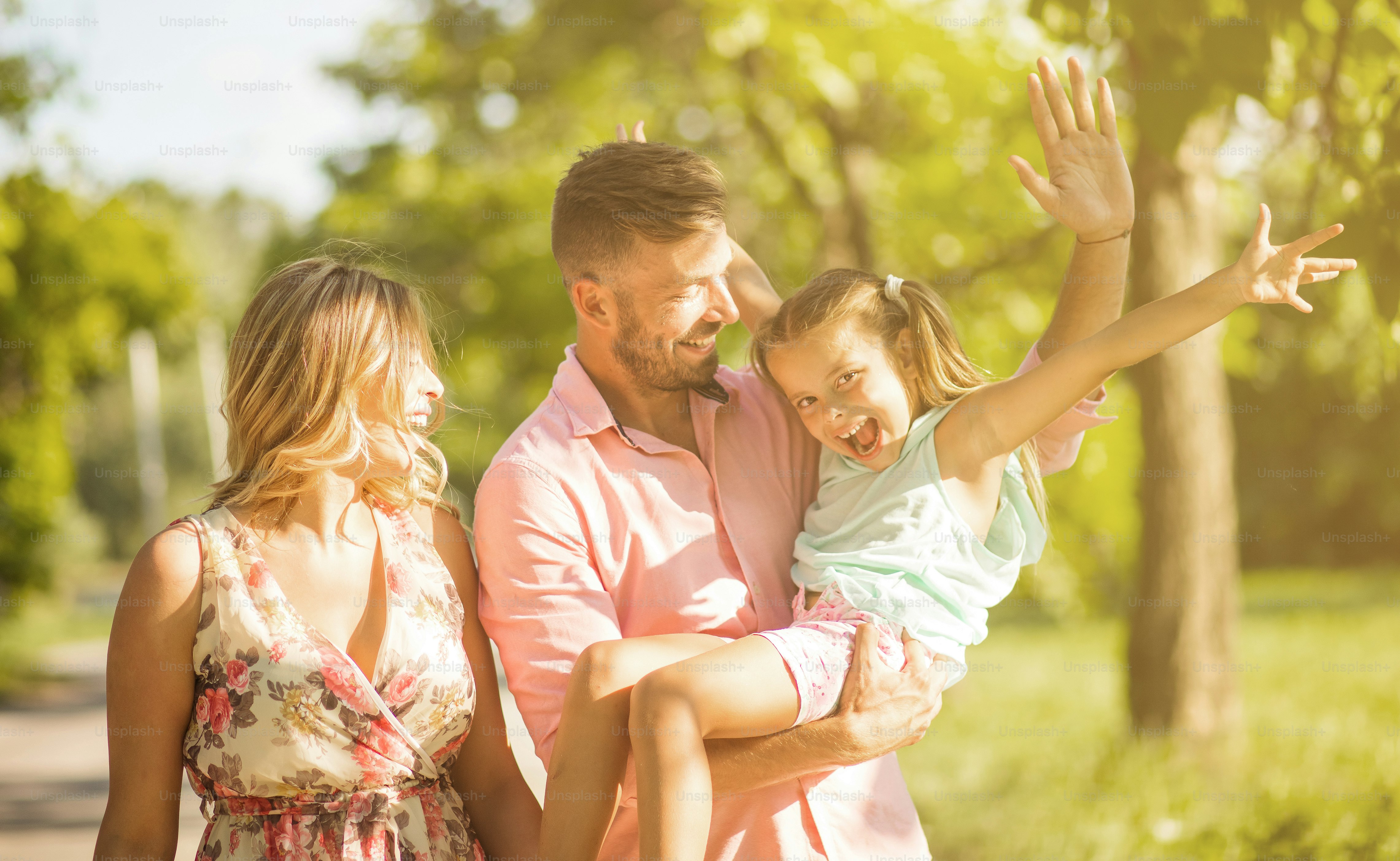 She is their pride and joy. Family in nature. photo – People Image on ...