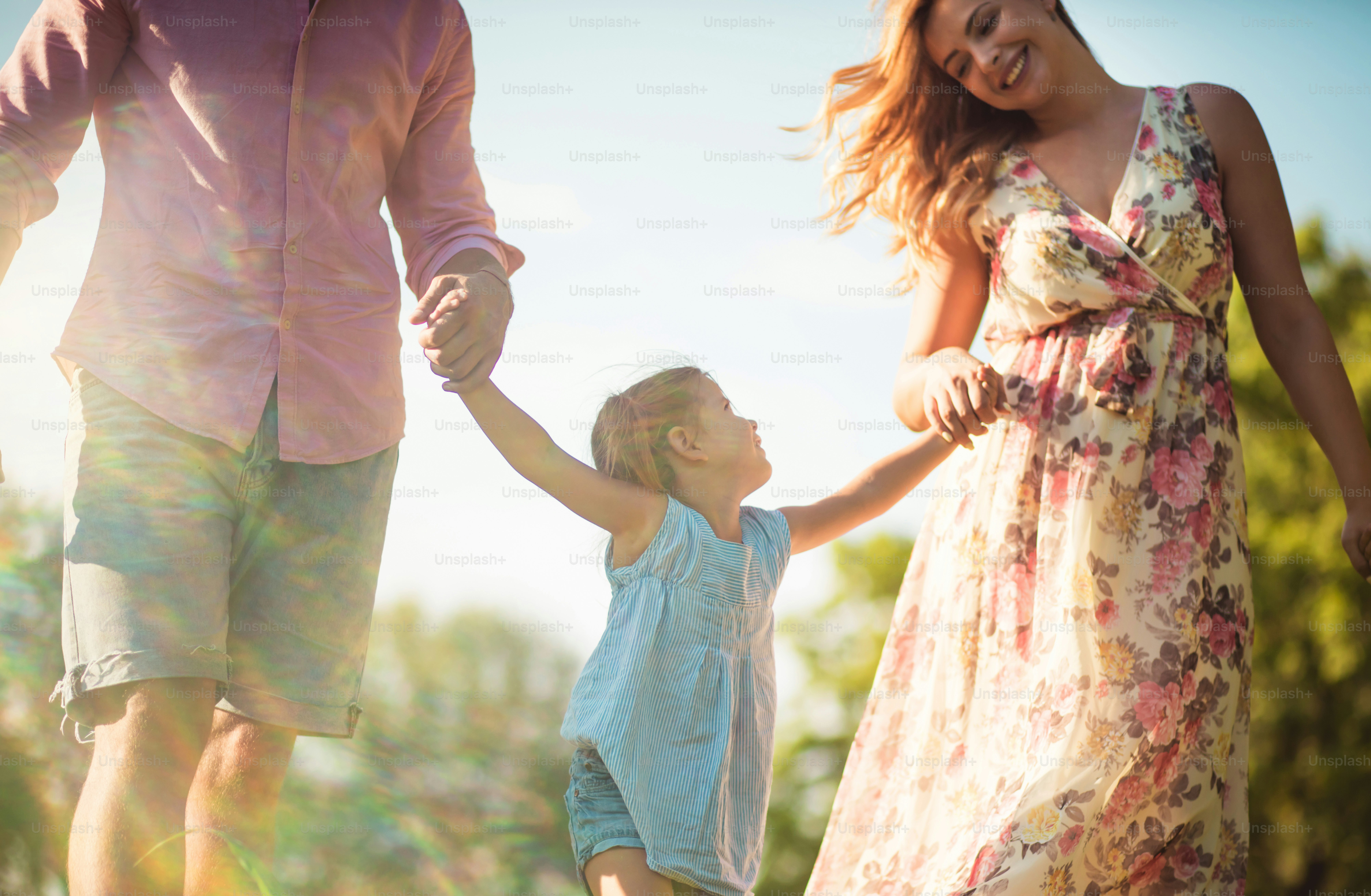 Growing up in a happy environment. Family in nature. photo – Serbia ...