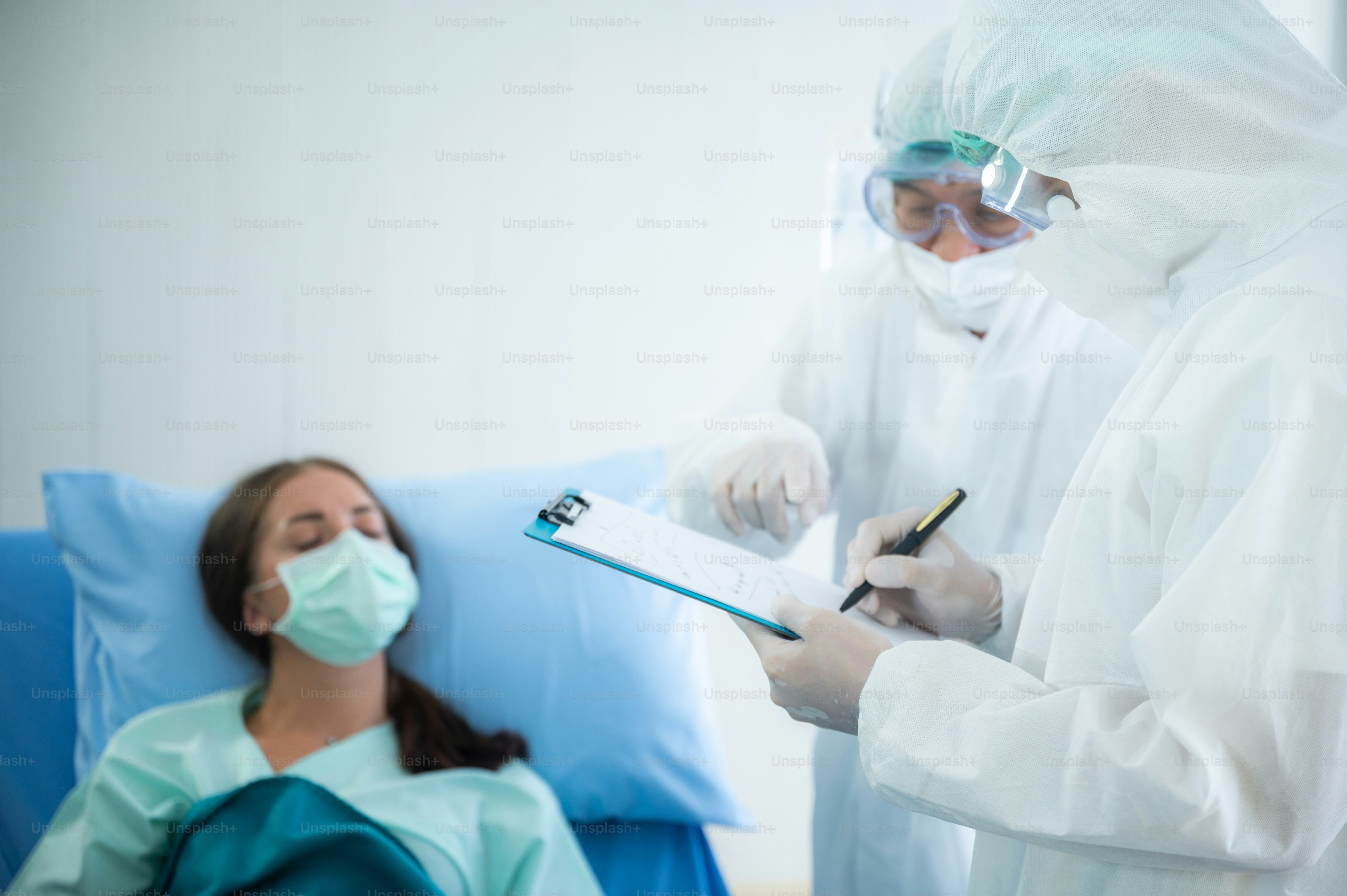 Virus control experts doctor working for disease treatment with ...