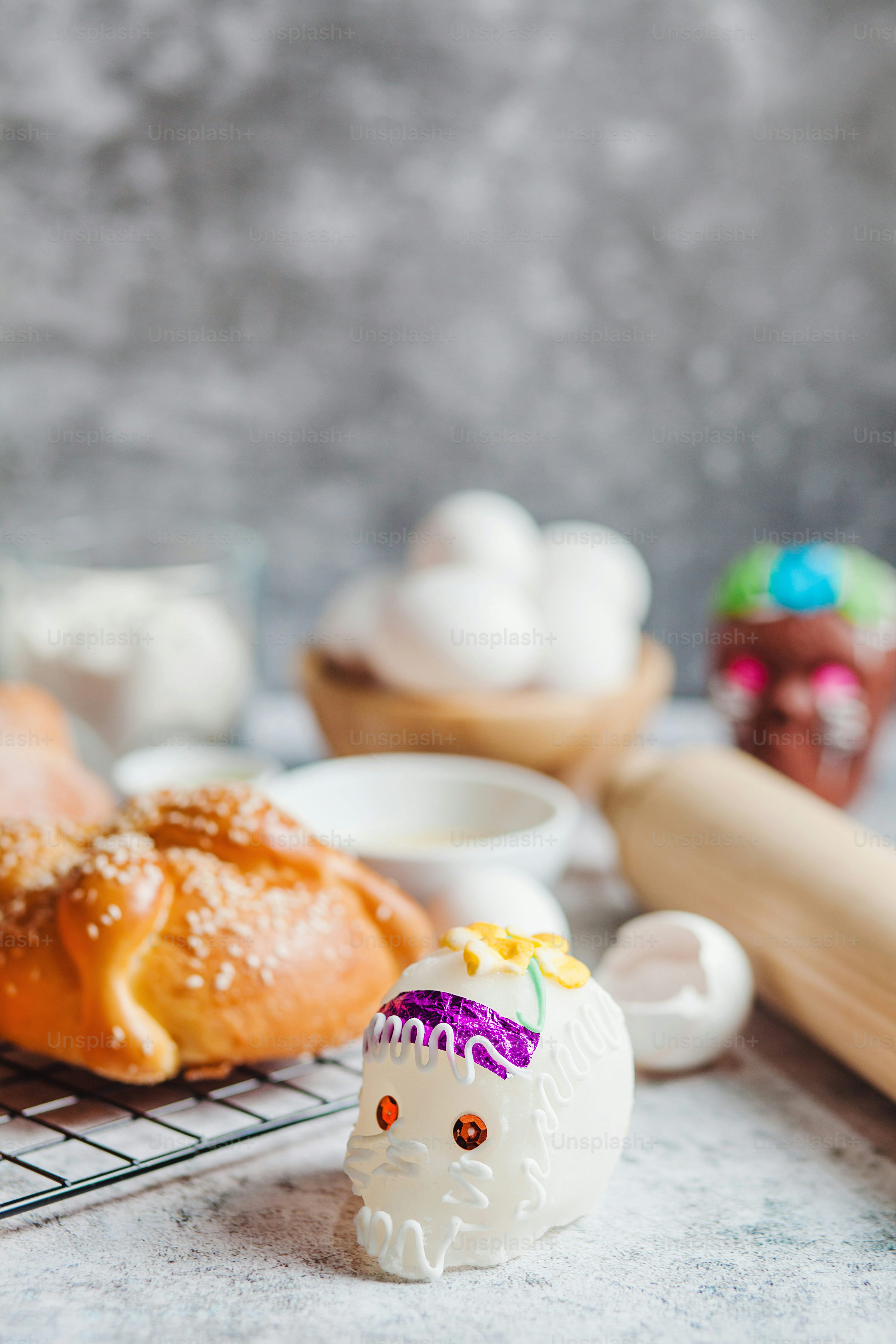 Pan de Muerto, ingredientes para la receta de pan mexicano tradicional ... Pan de Muerto, ingredientes para la receta de pan mexicano tradicional ...