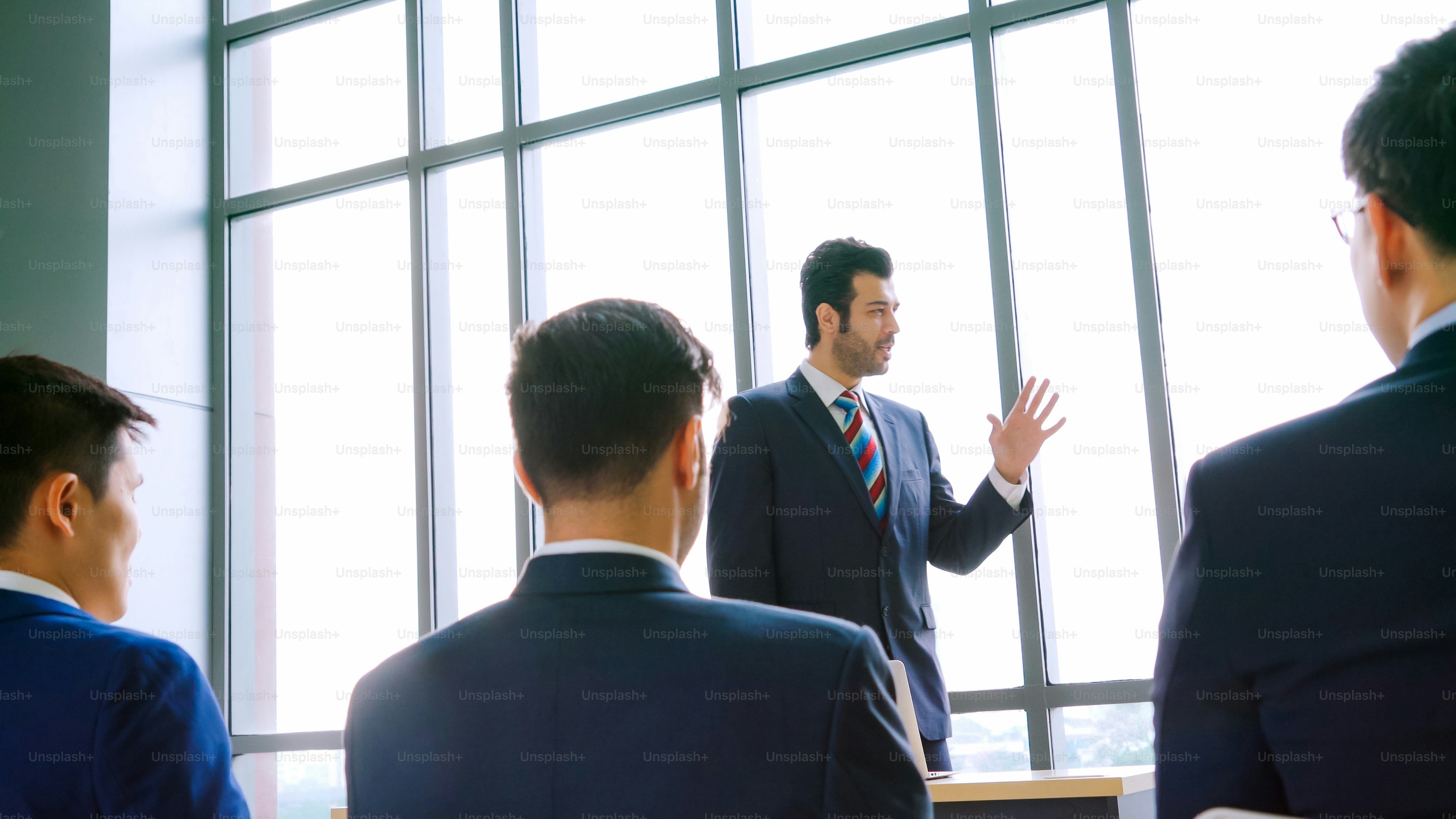 Group of business people meeting in a seminar conference . Audience ...