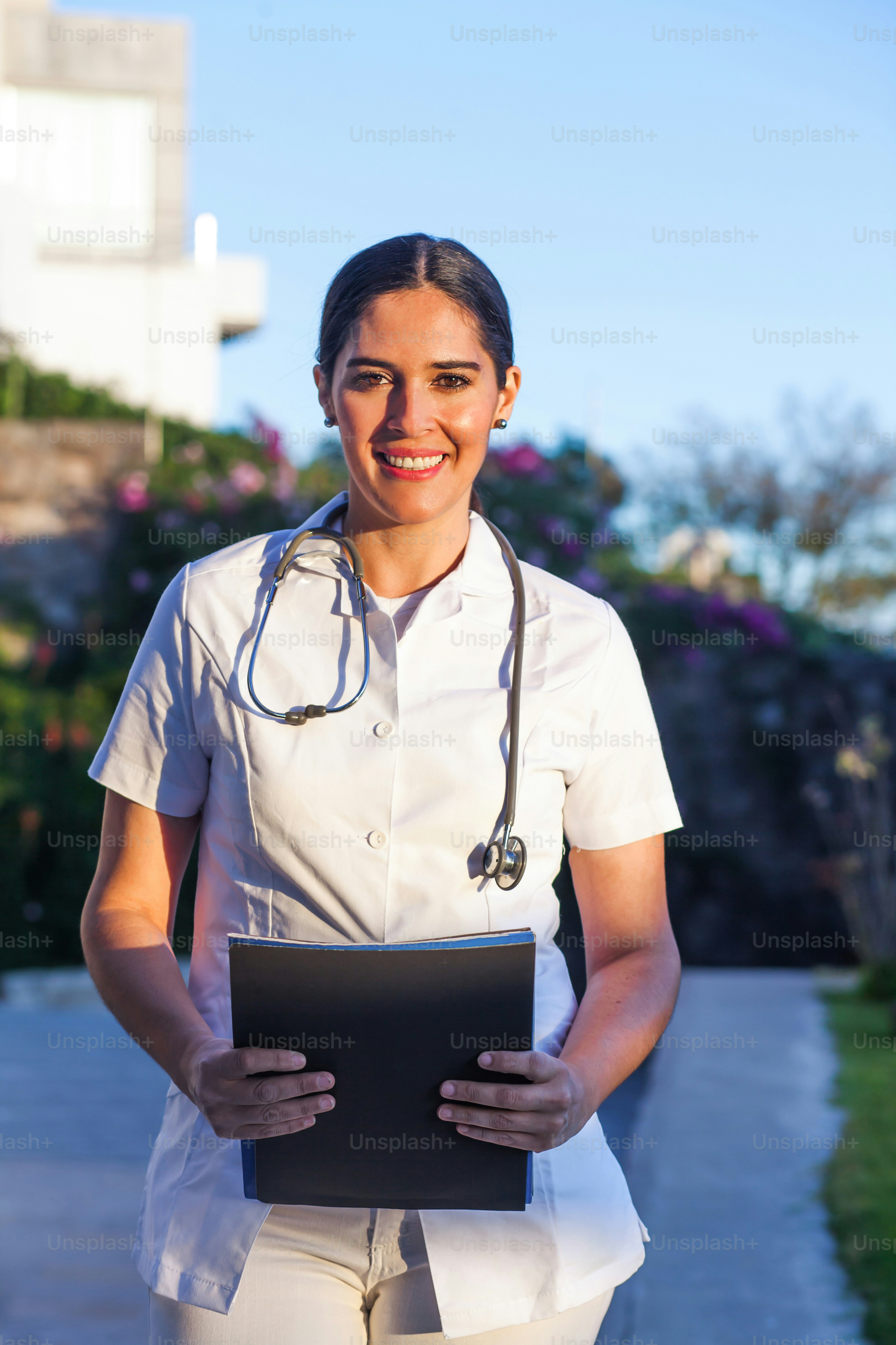 Latin woman doctor portrait in a Mexican Hospital in Mexico or Latin ...