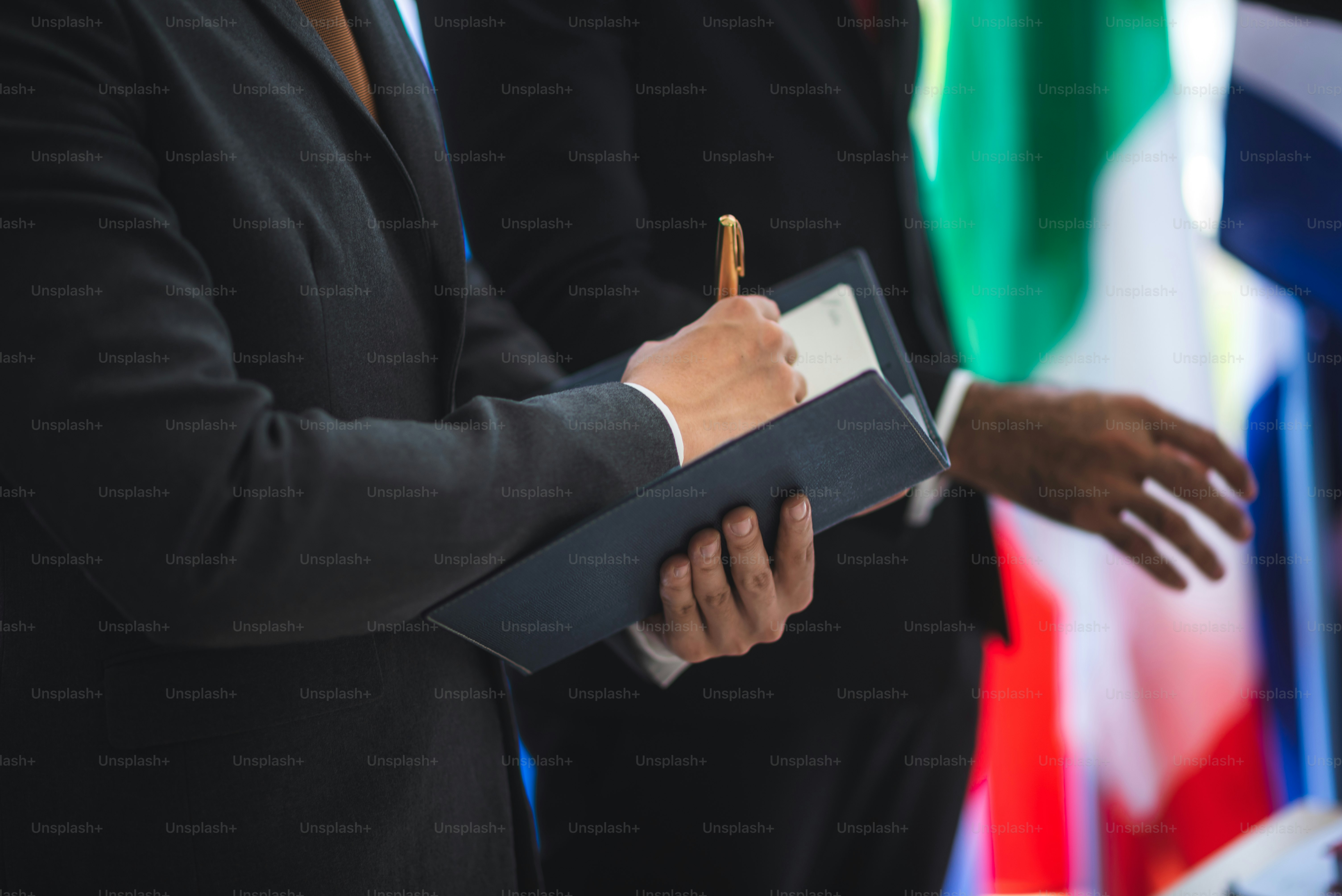 Business signing approve successful concept, business man signing ...