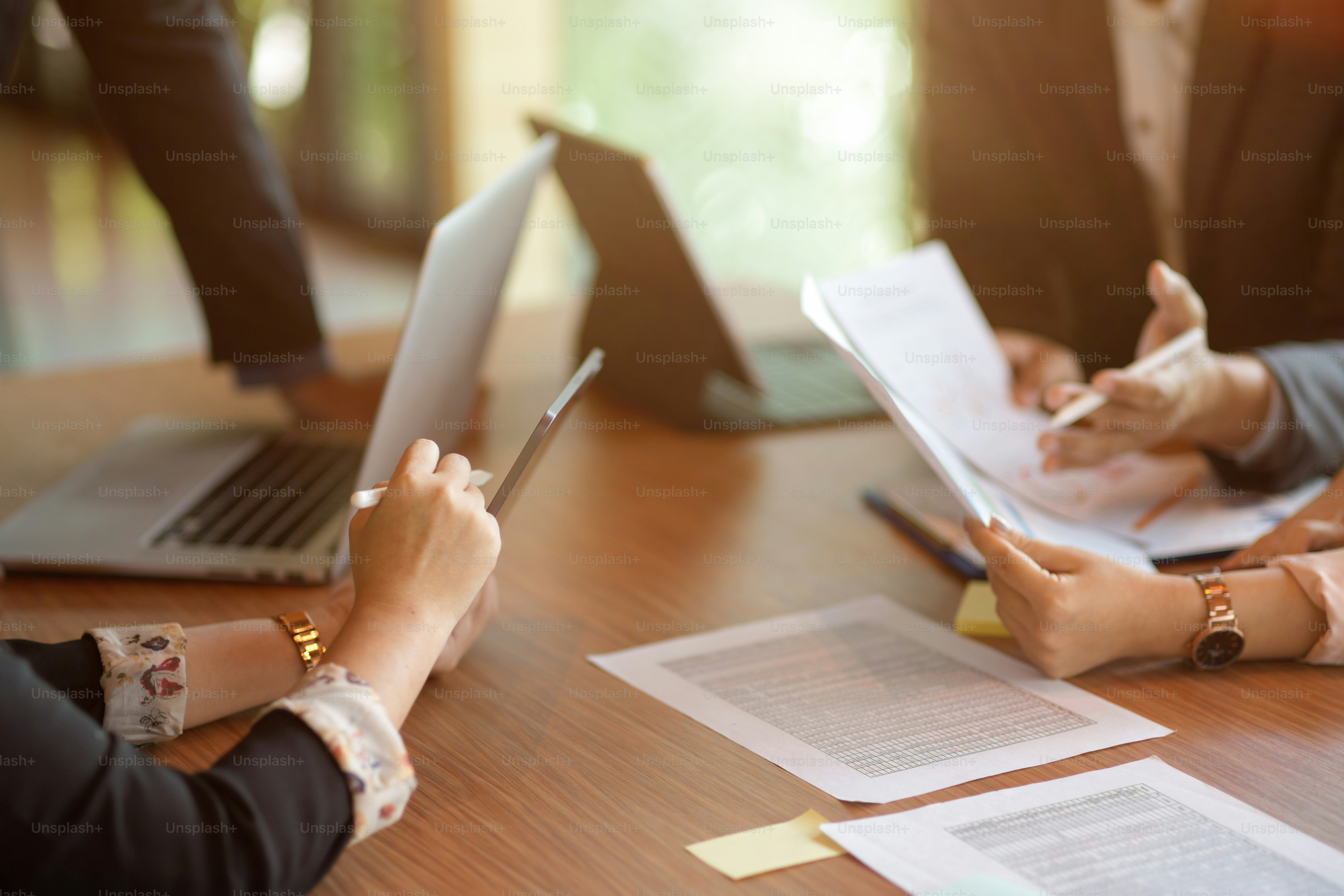 Group of professional financial team working together, financial ...