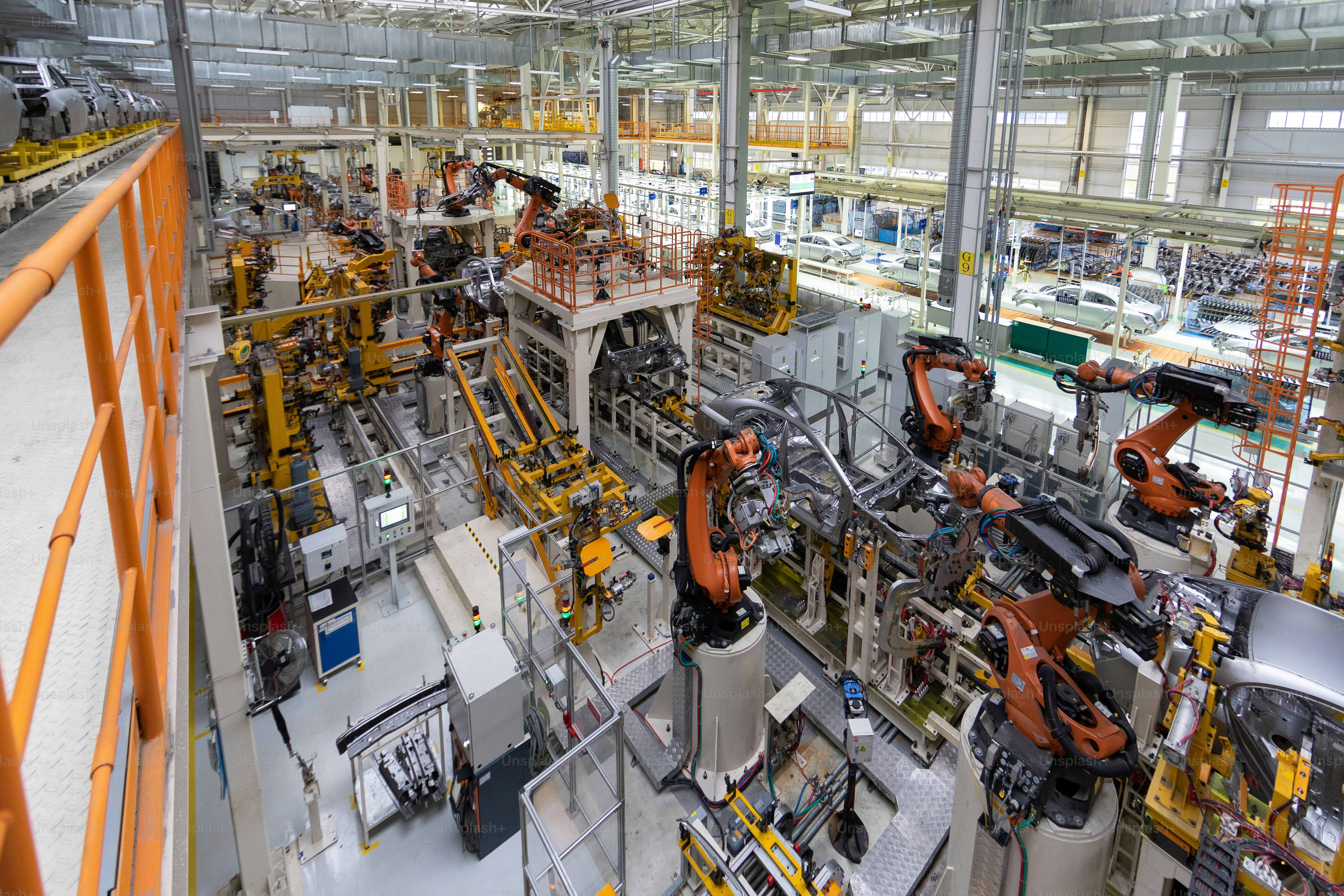 Modern technology of Assembly of cars. The plant of the automotive ...