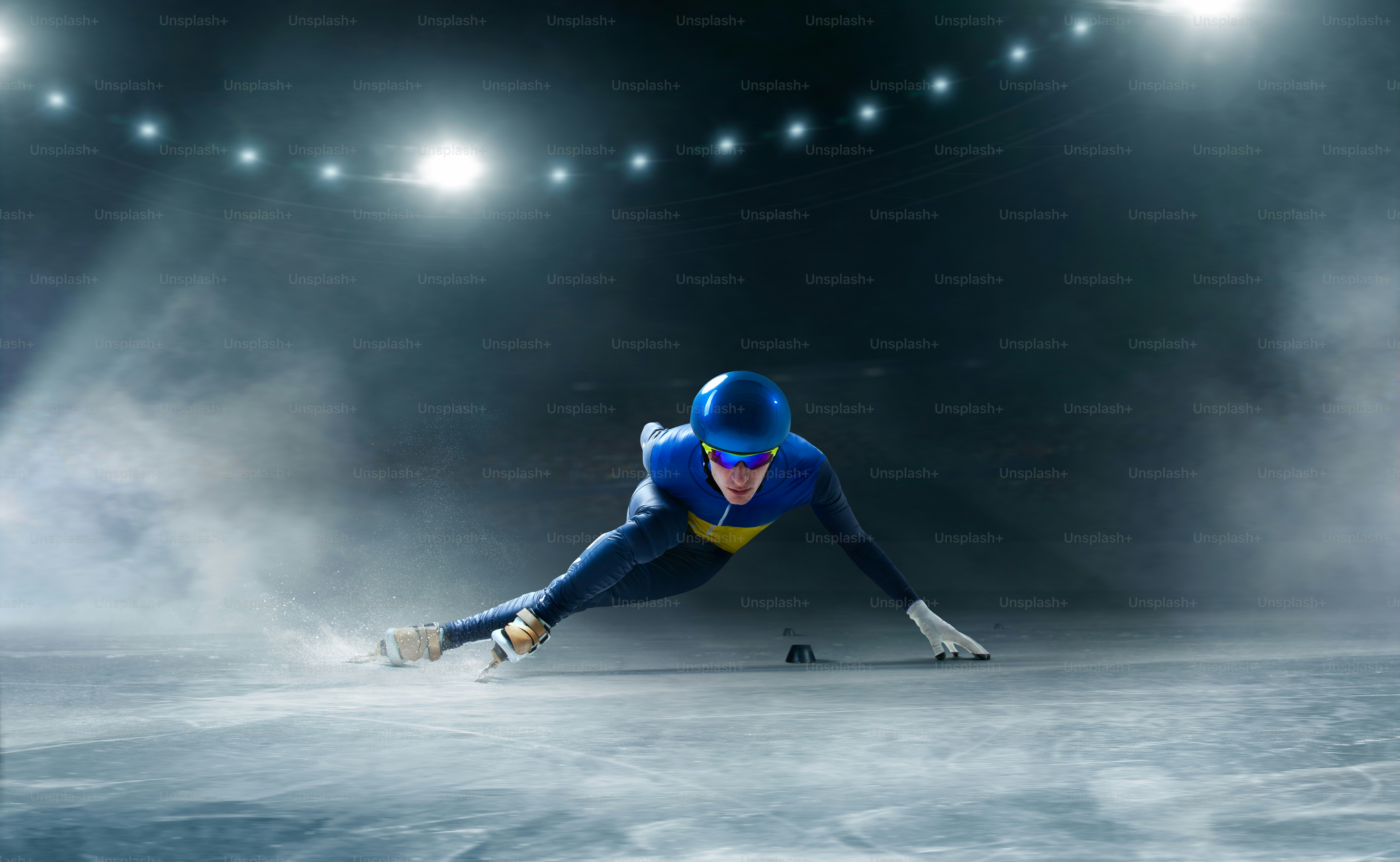 Short track speed skater in ice arena photo – Skating Image on Unsplash