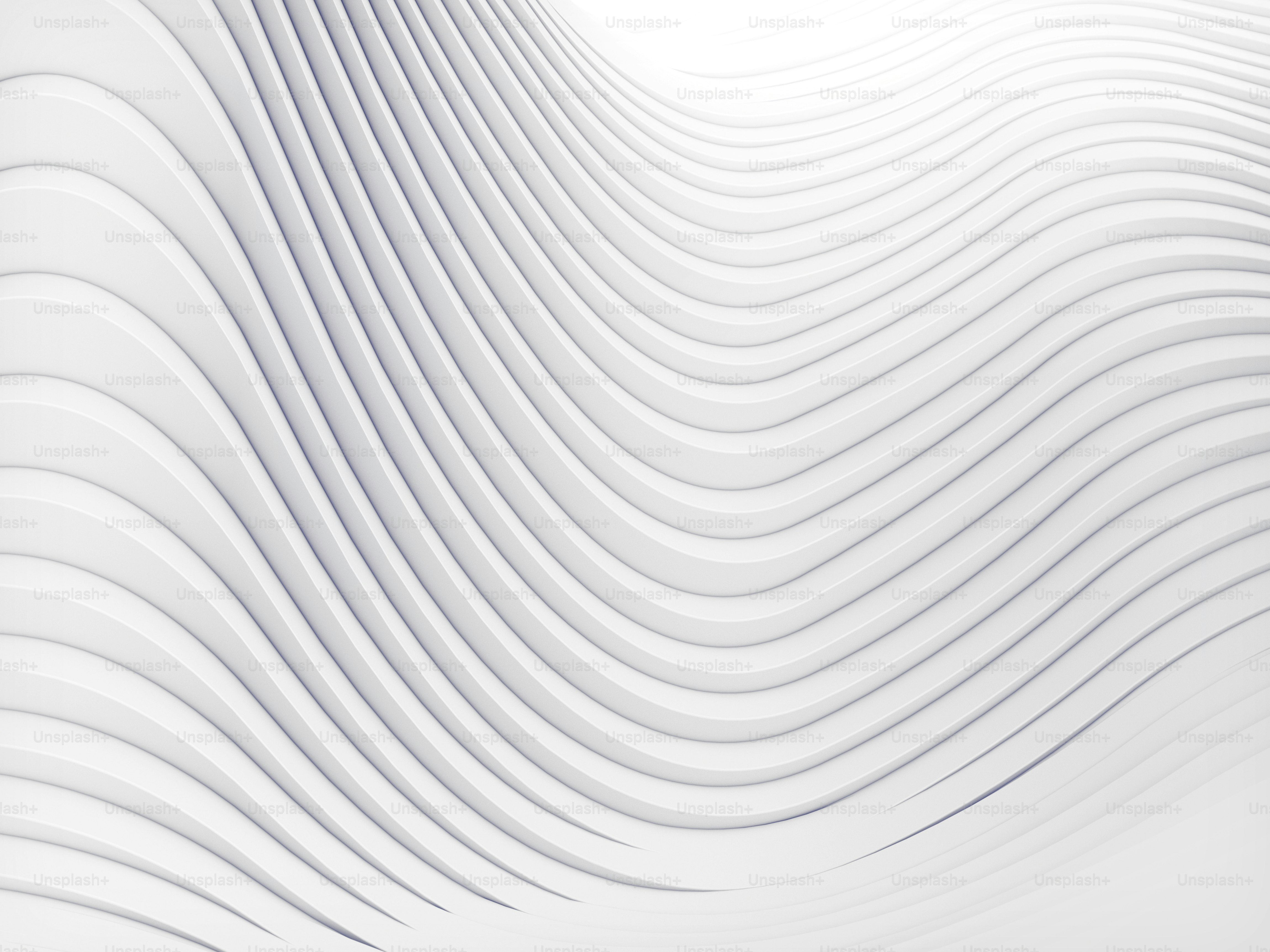 Wave band surface Abstract white background. Digital 3d illustration ...
