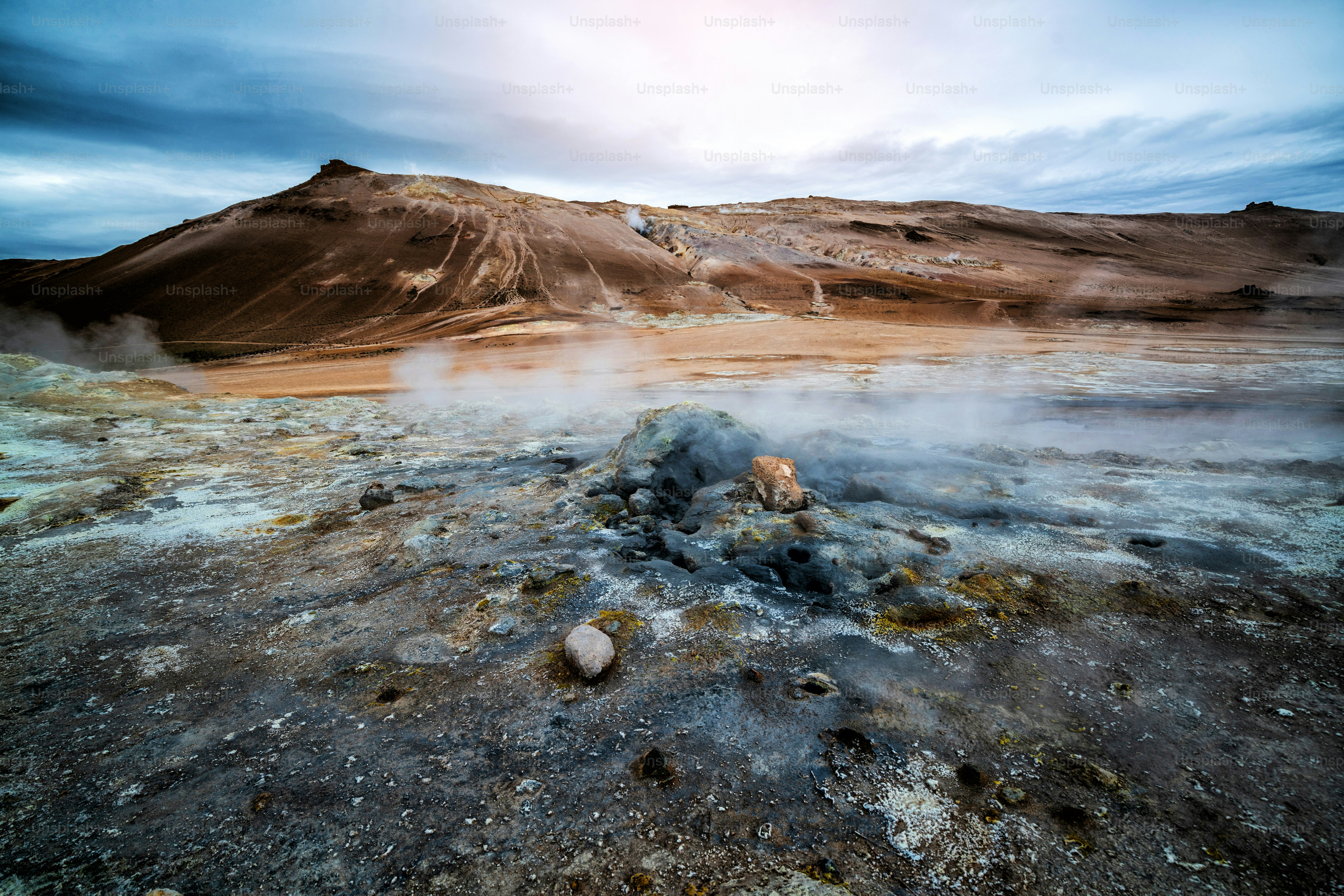 Hverir (Icelandic: Hverarond) is geothermal area in Myvatn, Iceland ...