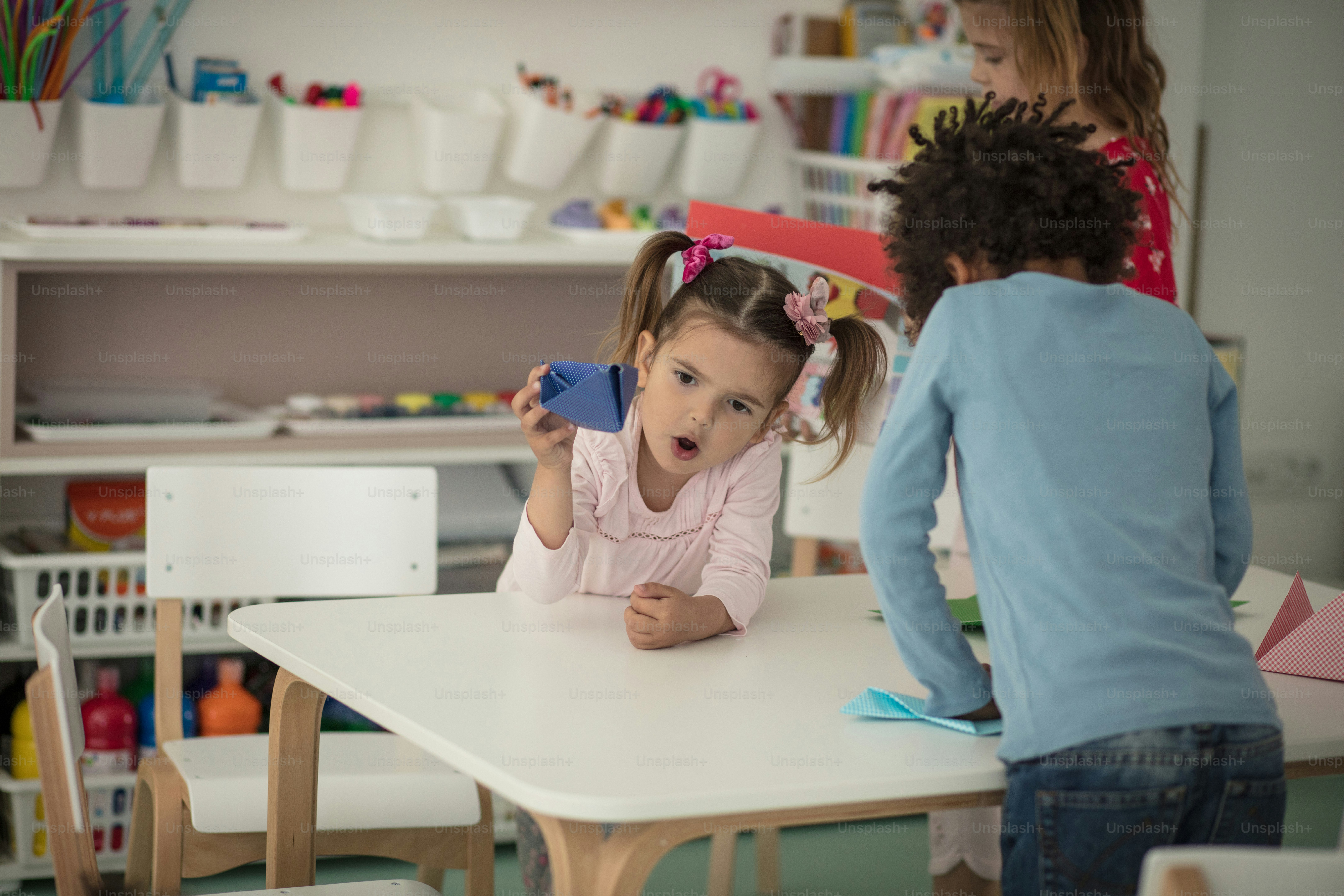She has a dream to sail the seas. Children in preschool. photo – Paper ...