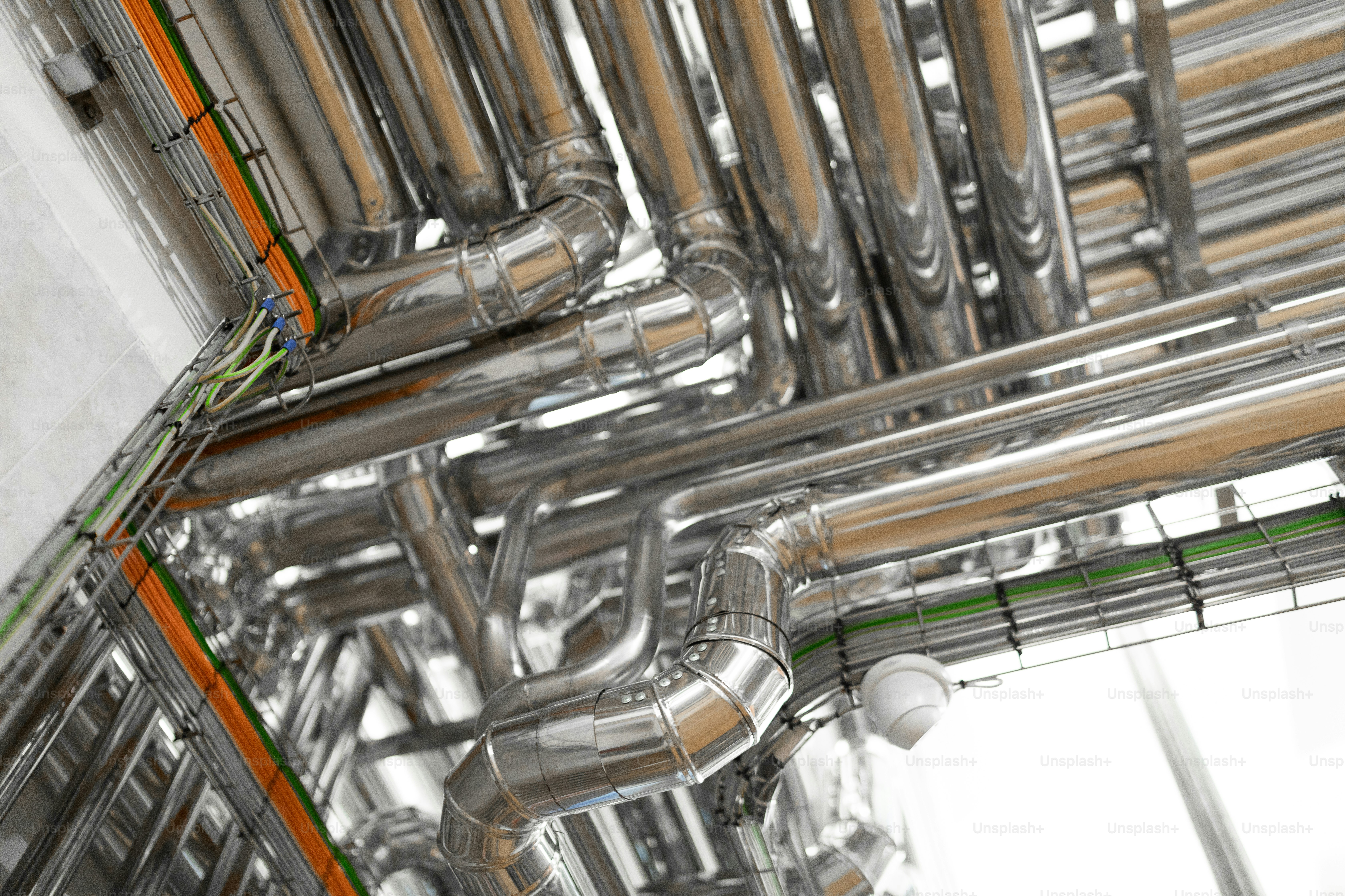 Pipe line and electrical system in building,water pipe,gas pipe ...