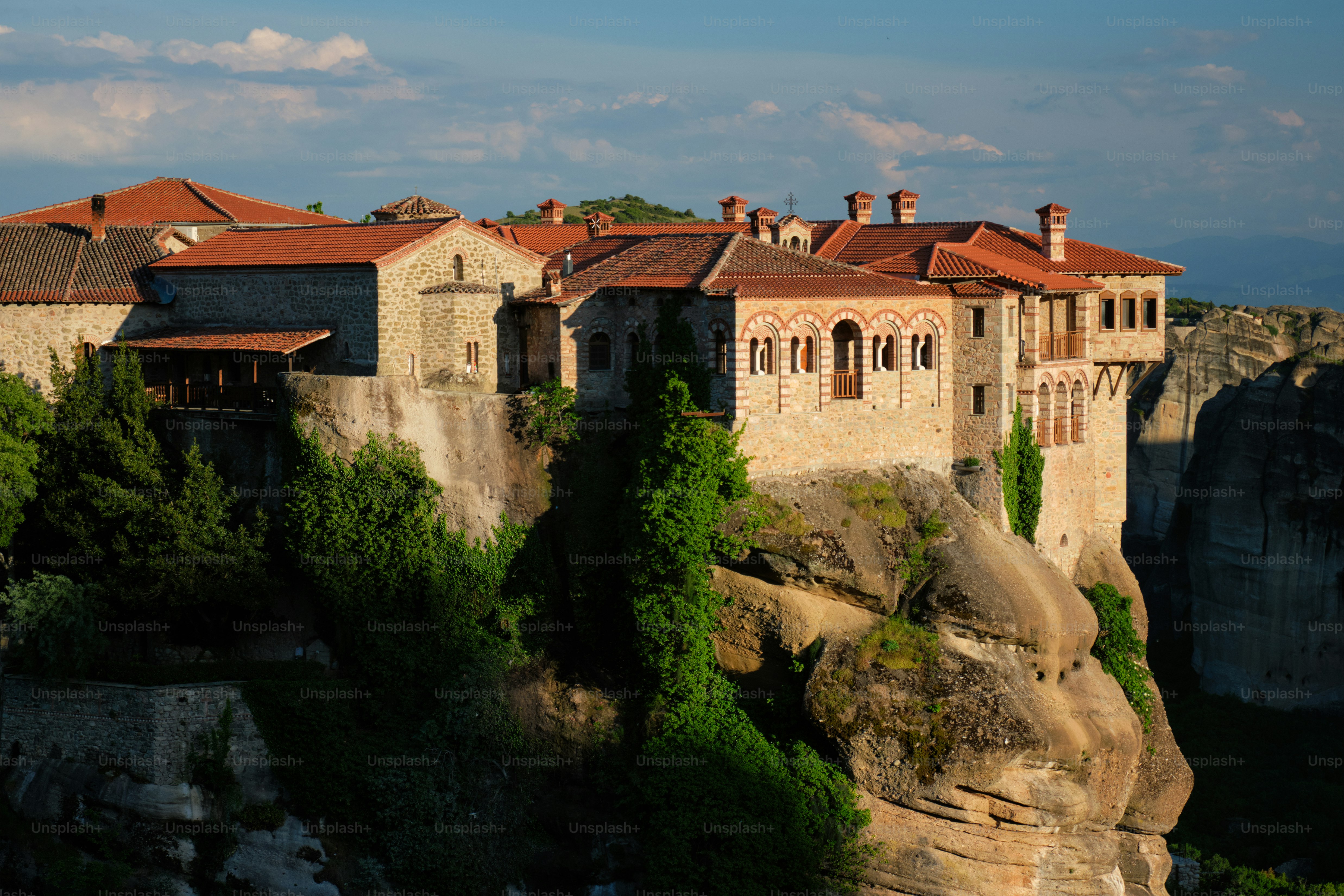 Monastery of Varlaam monastery in famous greek tourist destination ...
