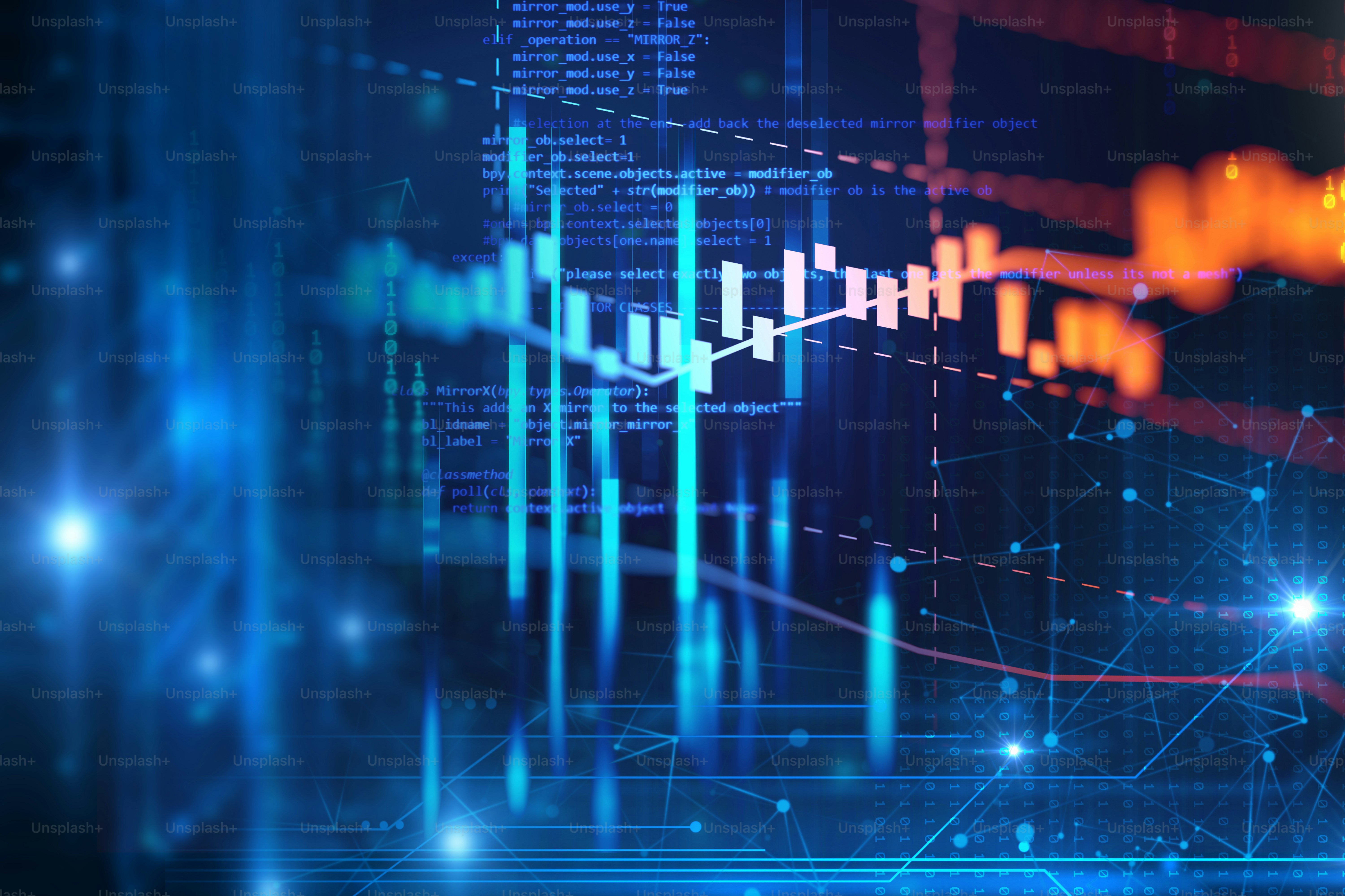 Digital code number abstract background, represent coding technology ...