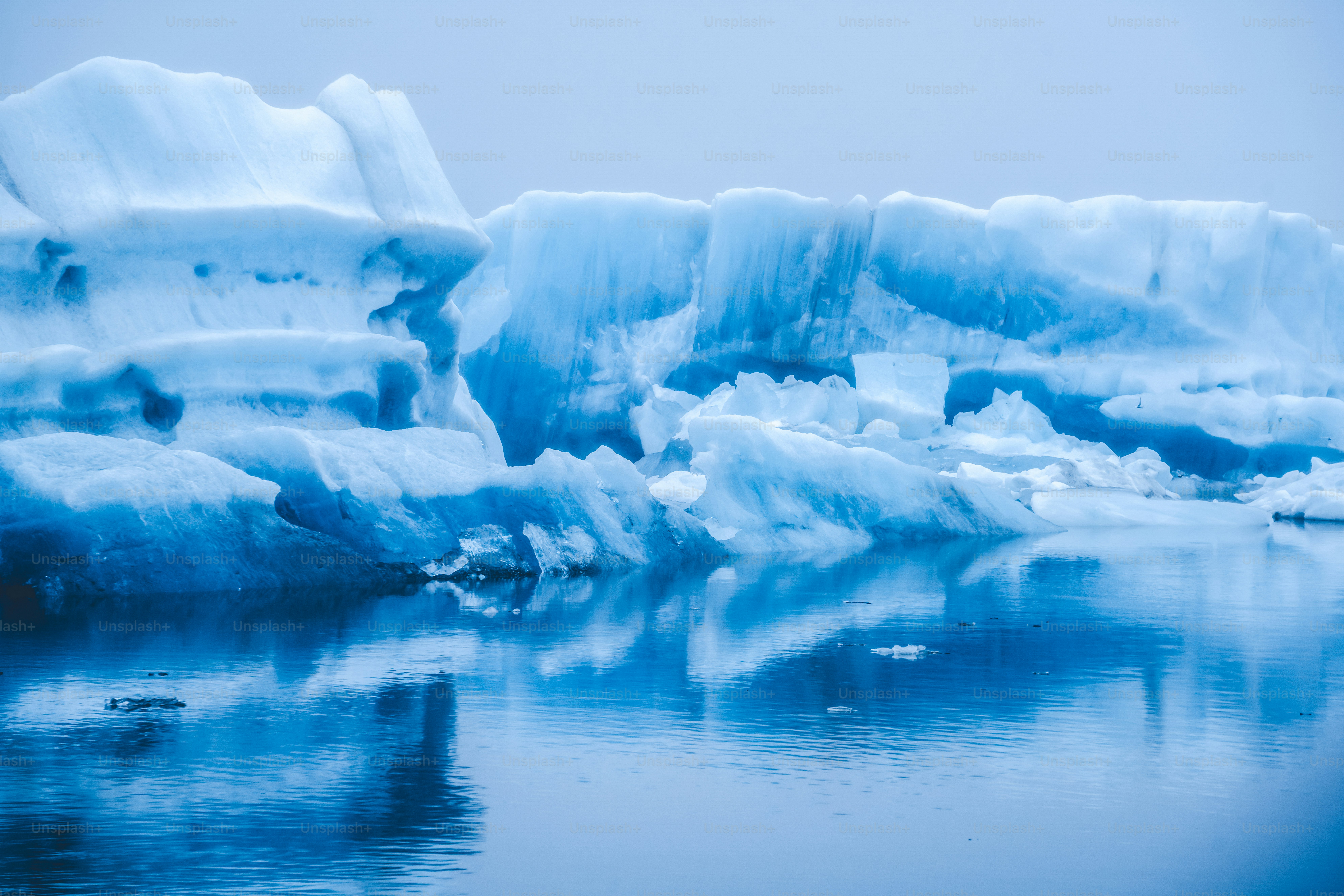 Icebergs in Jokulsarlon beautiful glacial lagoon in Iceland ...