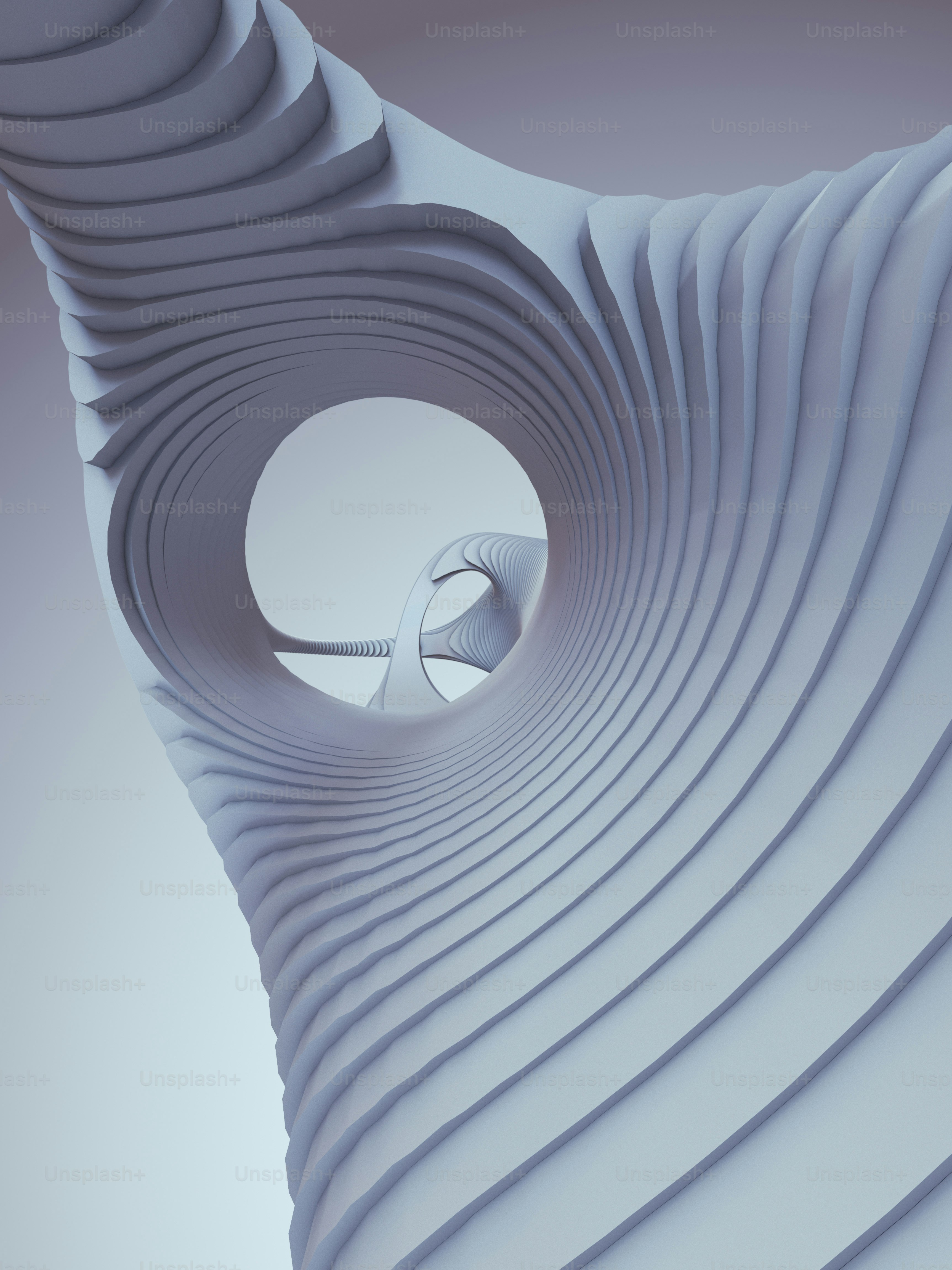 White stripe architectural futuristic pattern background. 3d render ...