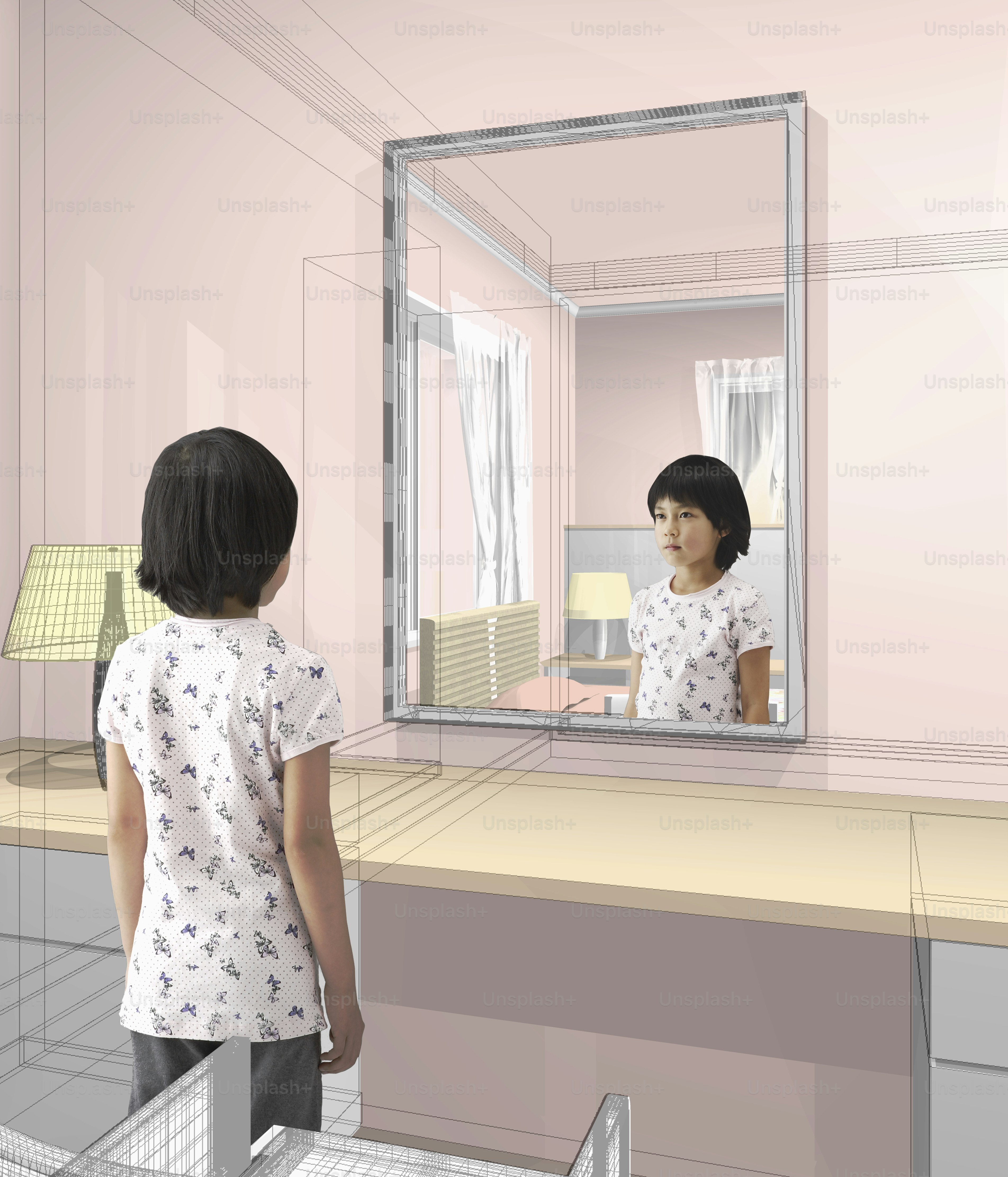 Foto zum Thema Digitales Composit. 3D-CAD/Raster – Bild zu Tisch auf ...