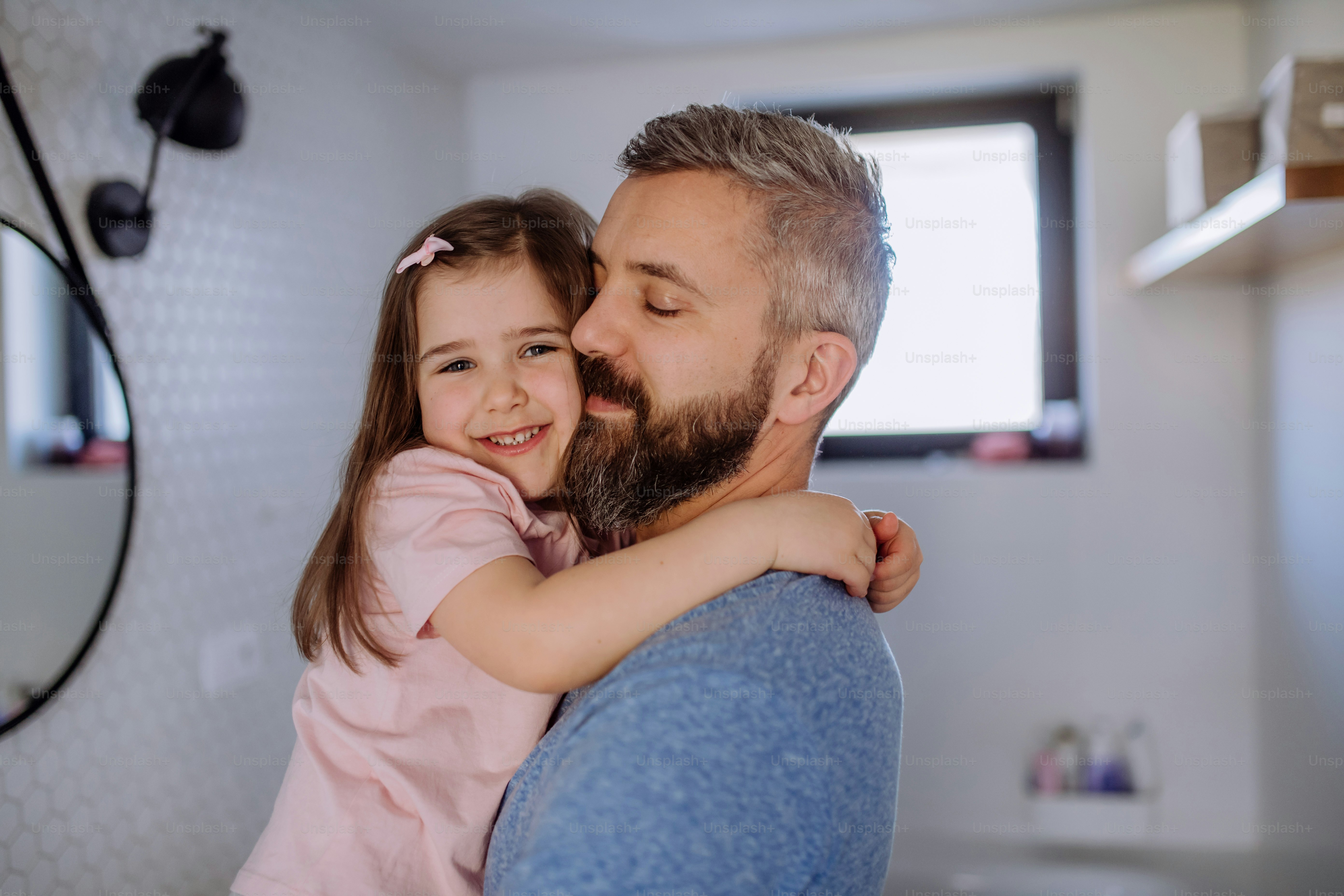Father And Daughter Hugging