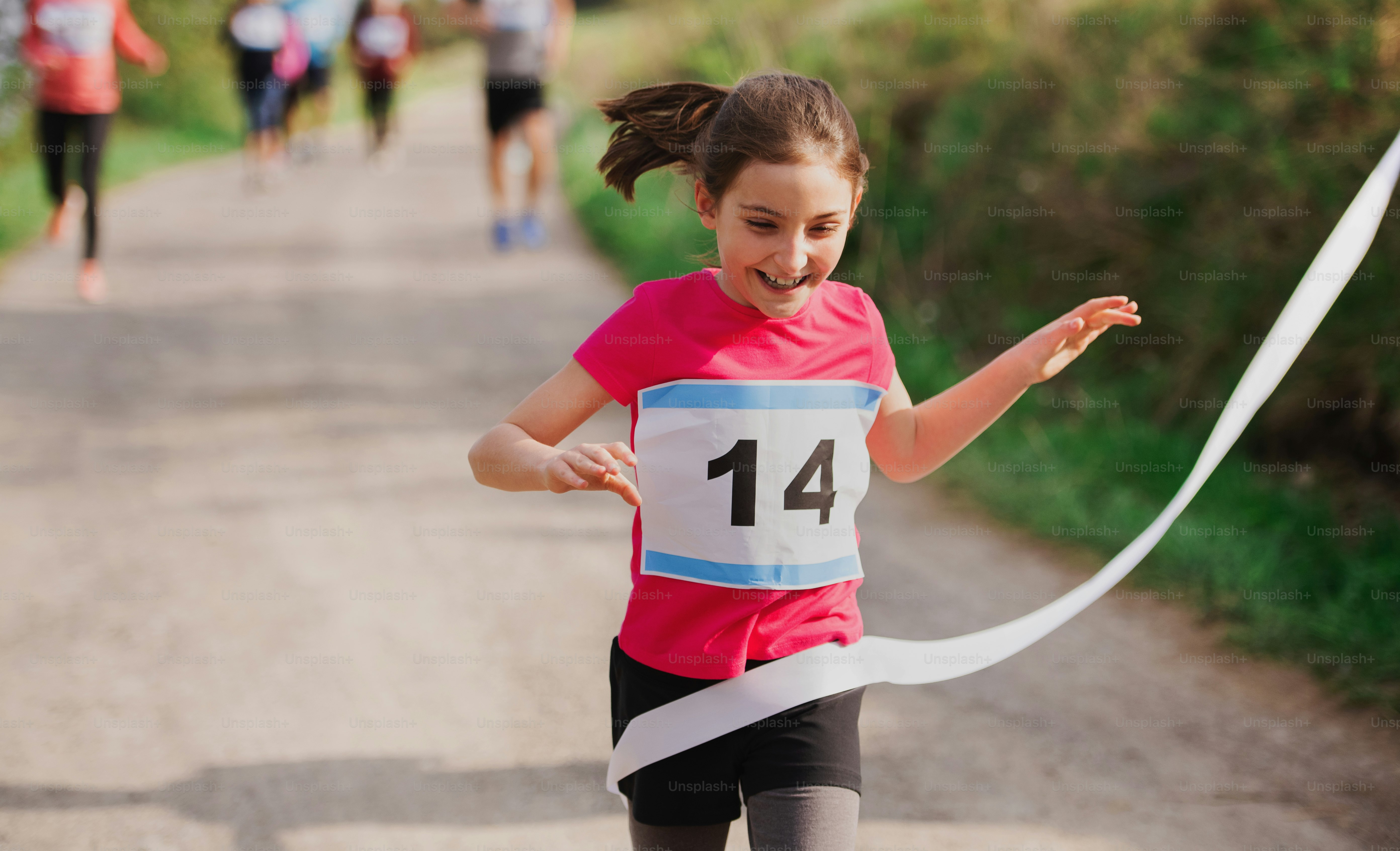 Runner Finishing Race