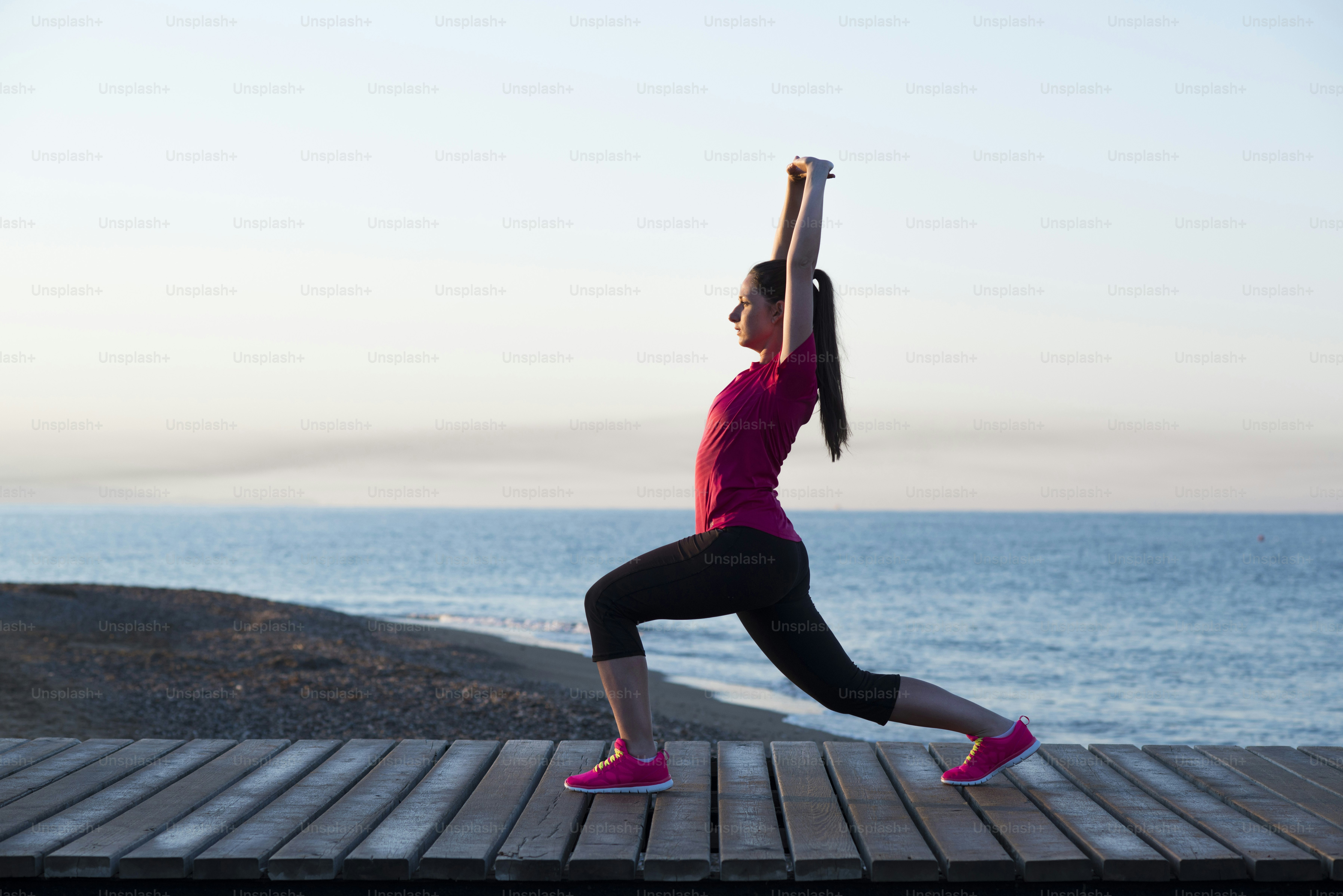 Young woman is running in sunny nature photo – Relaxation exercise ...