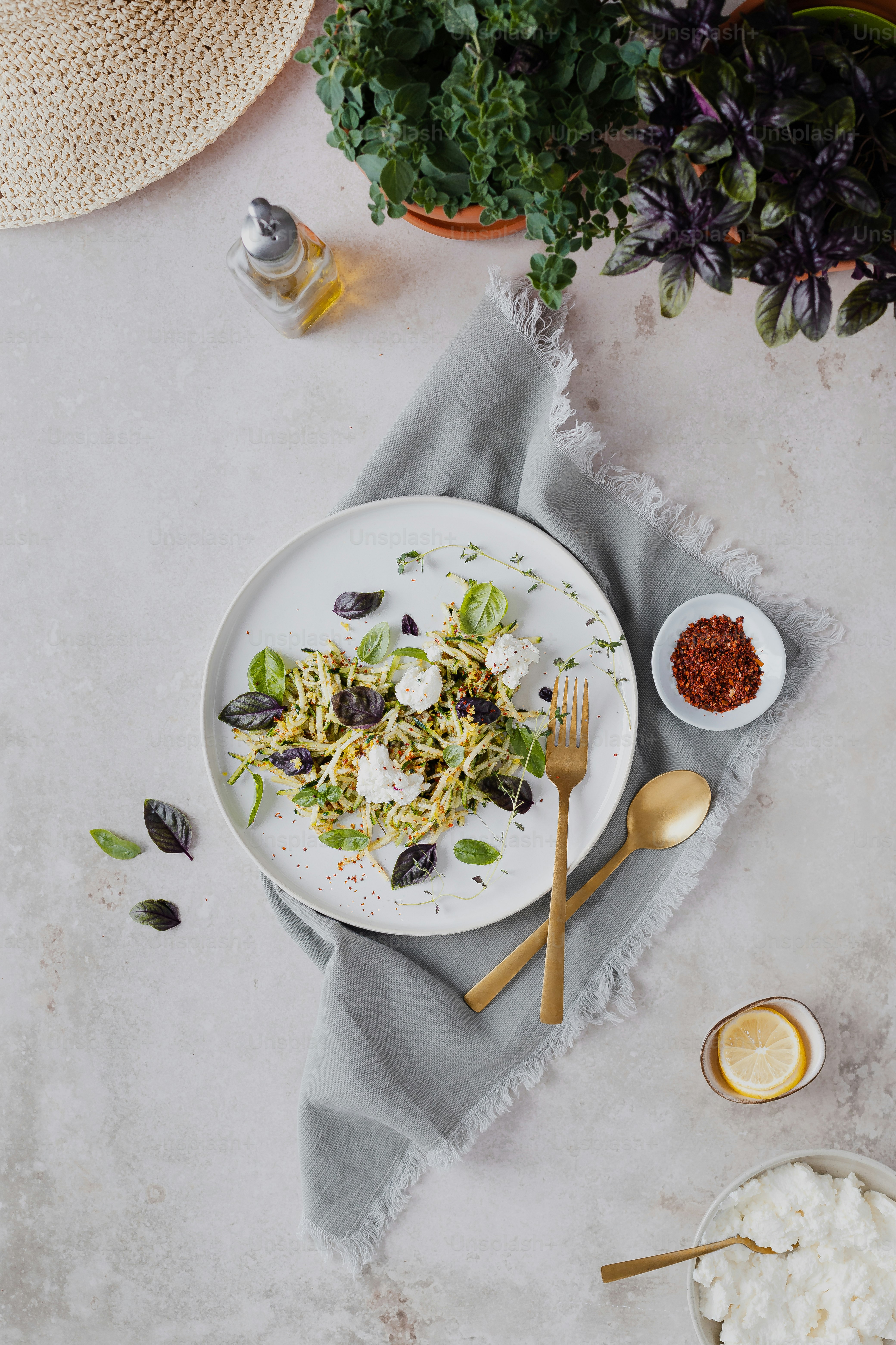 Group of fresh ingredients for cooking healthy and delicious breakfast ...