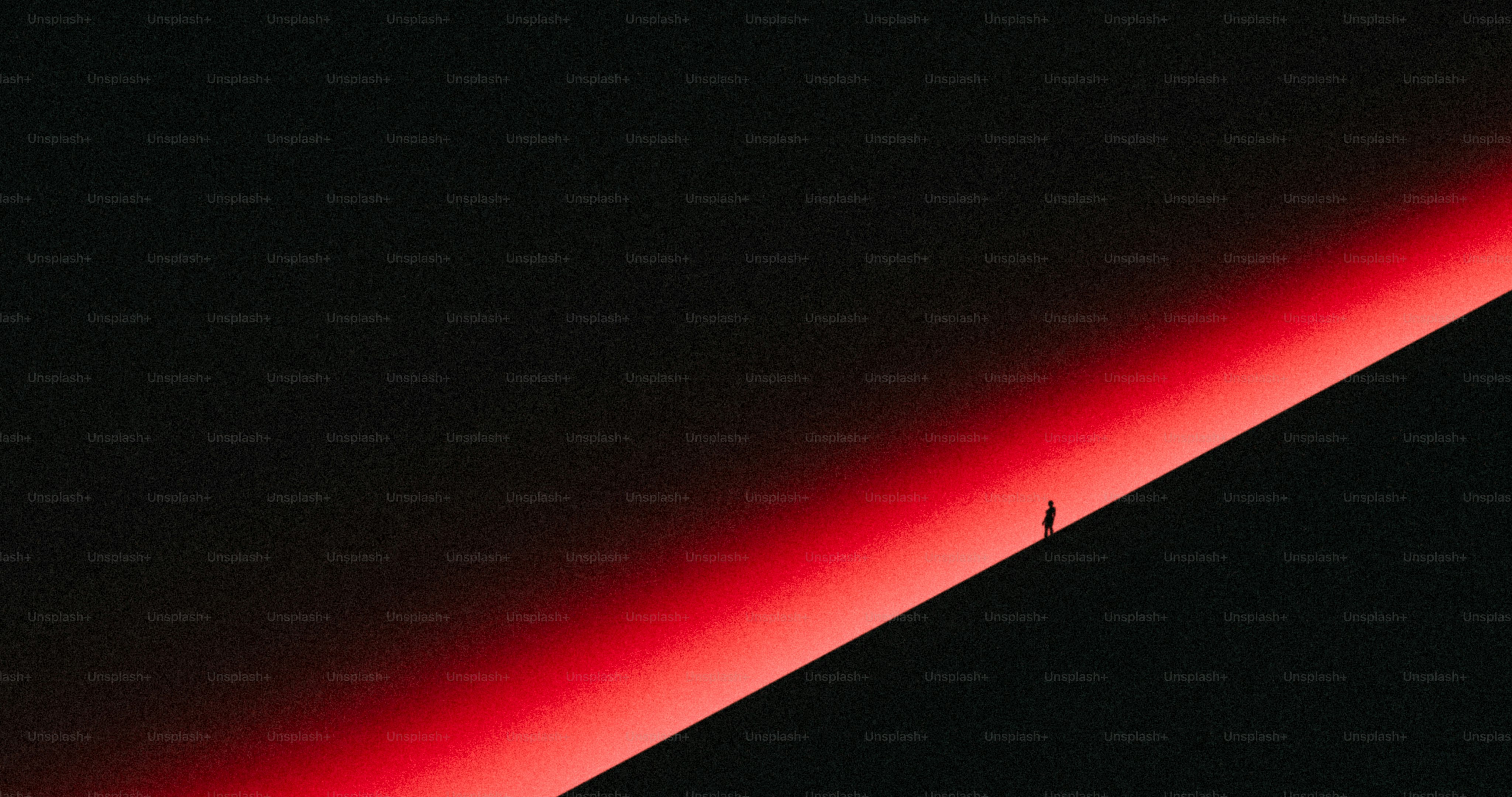 A person standing in the middle of a red line photo – Wallpapers Image ...