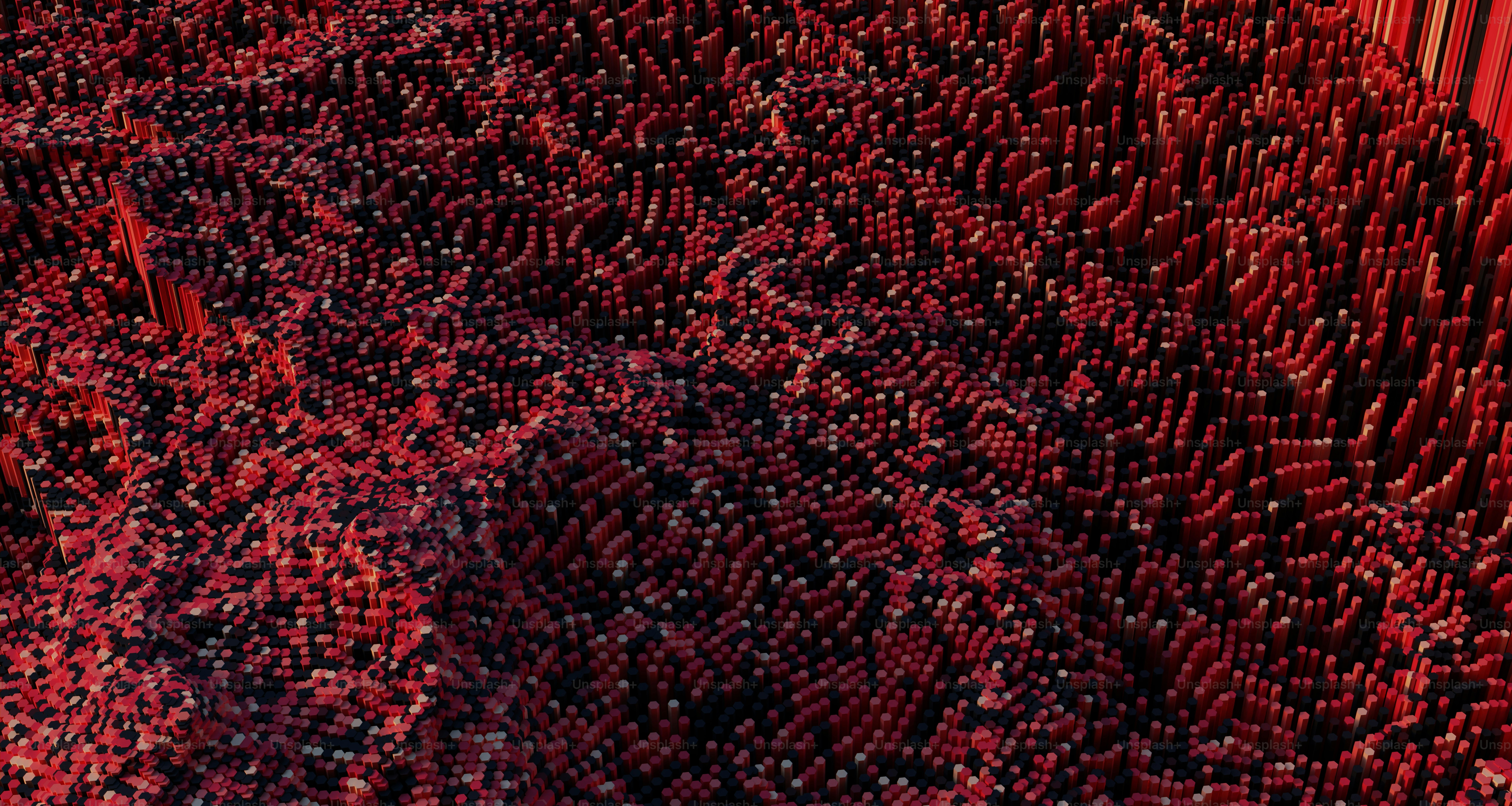 A large group of red objects in a room photo – Blood red Image on Unsplash