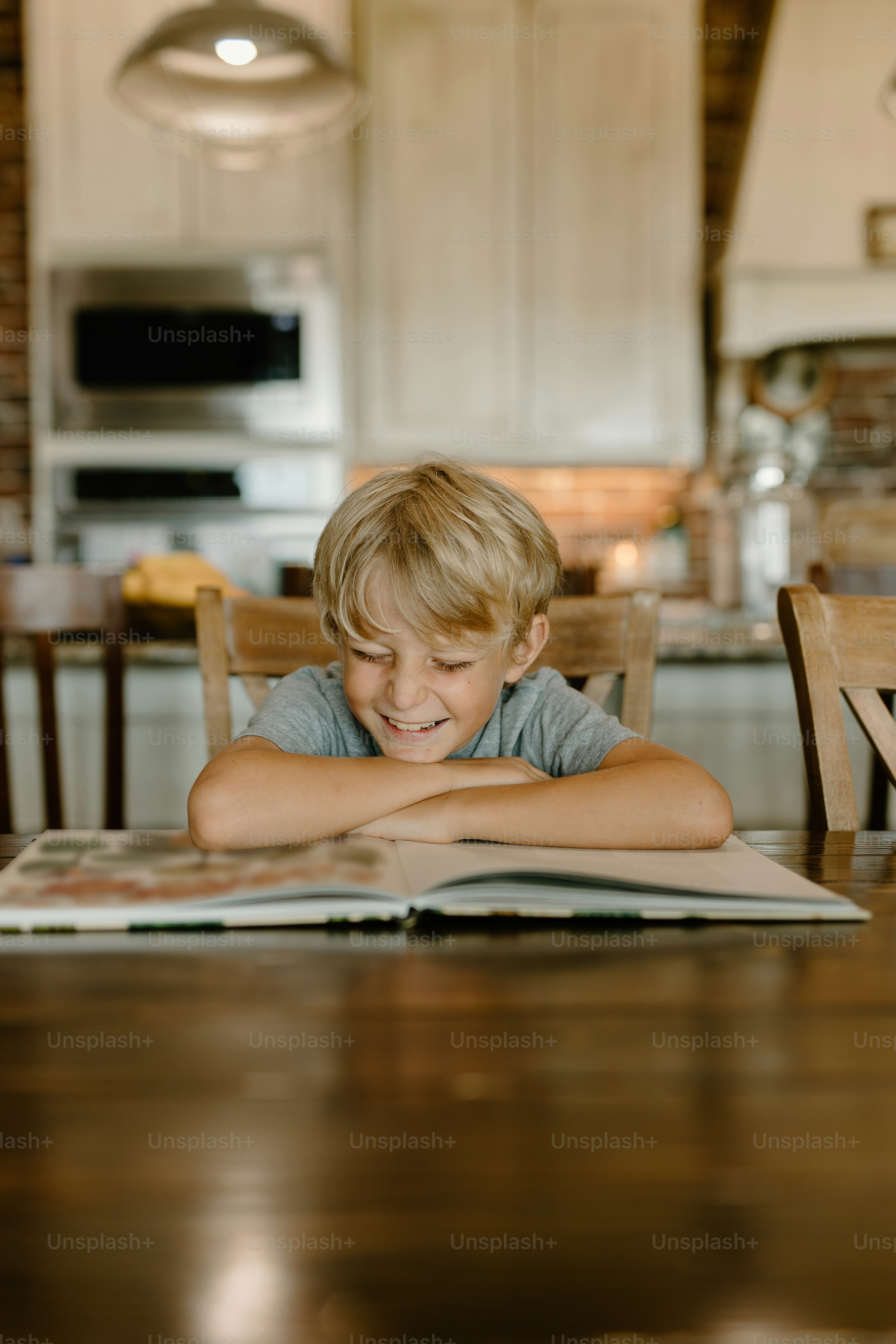 Boy Setting The Table
