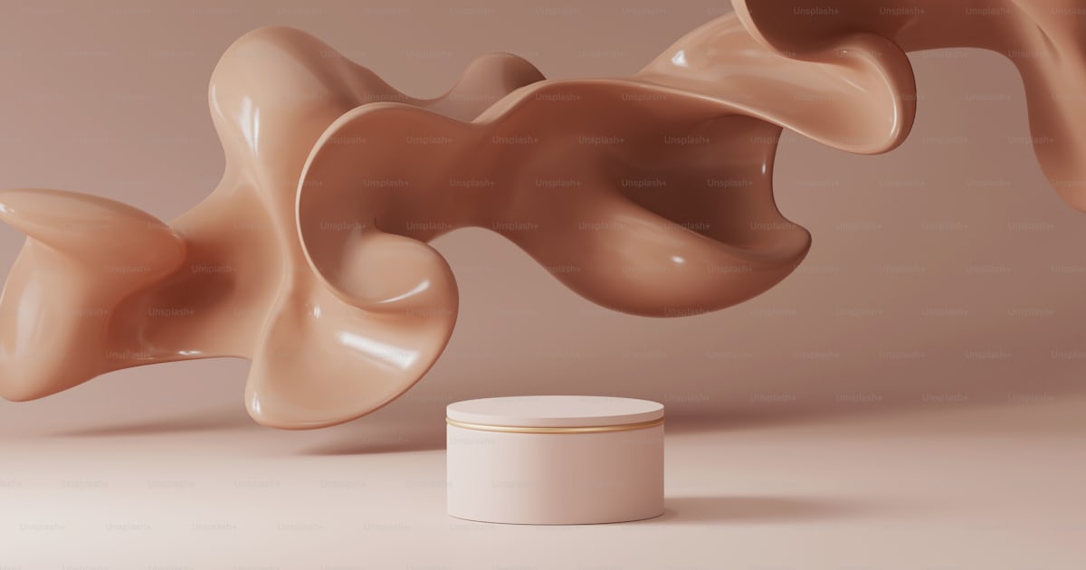 3d 소셜 미디어 프로모션 제품 배치를 위한 온라인 상점 배너입니다 포스터 또는 카드 사진 Unsplash의 핑크 색상 이미지