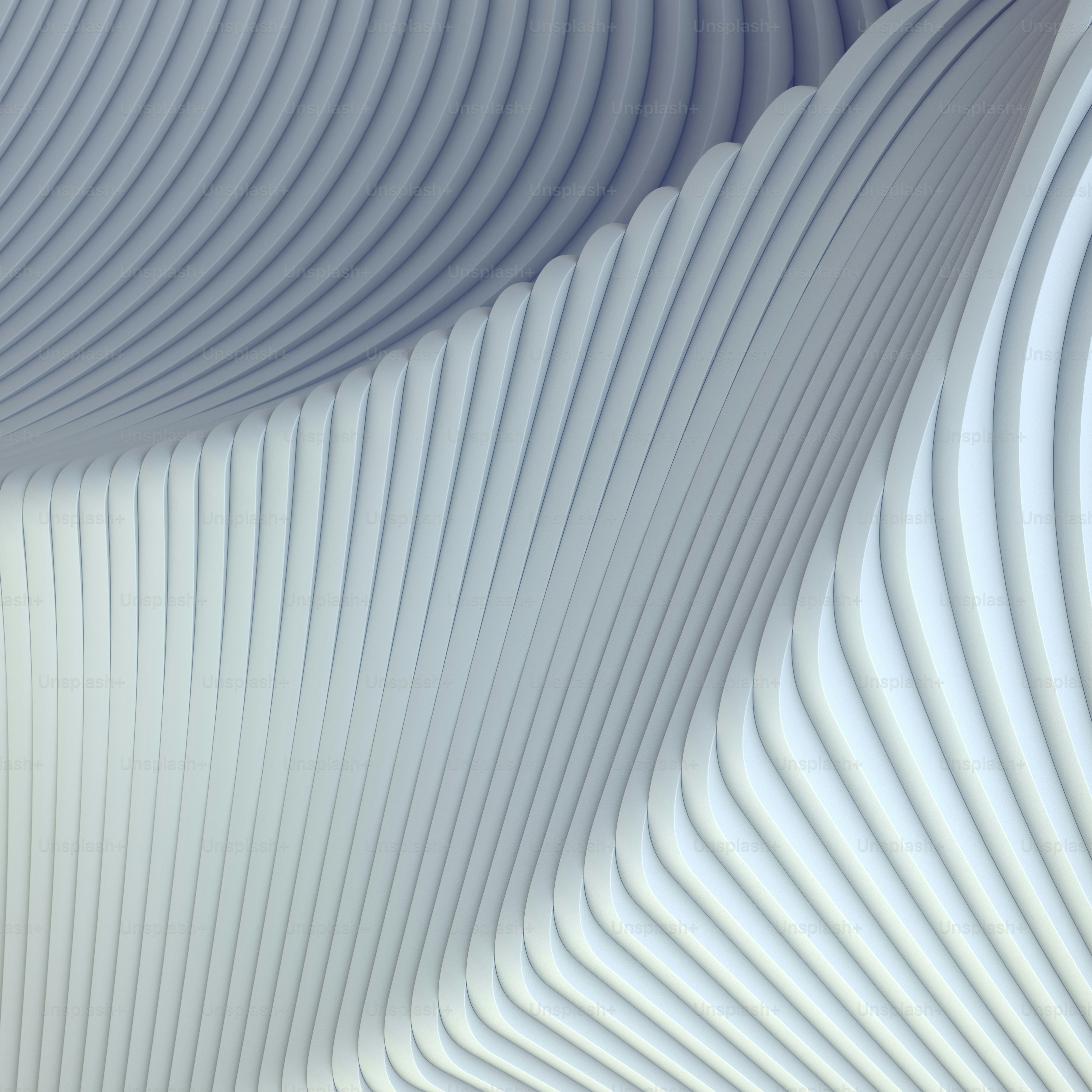 White stripe architectural futuristic pattern background. 3d render ...