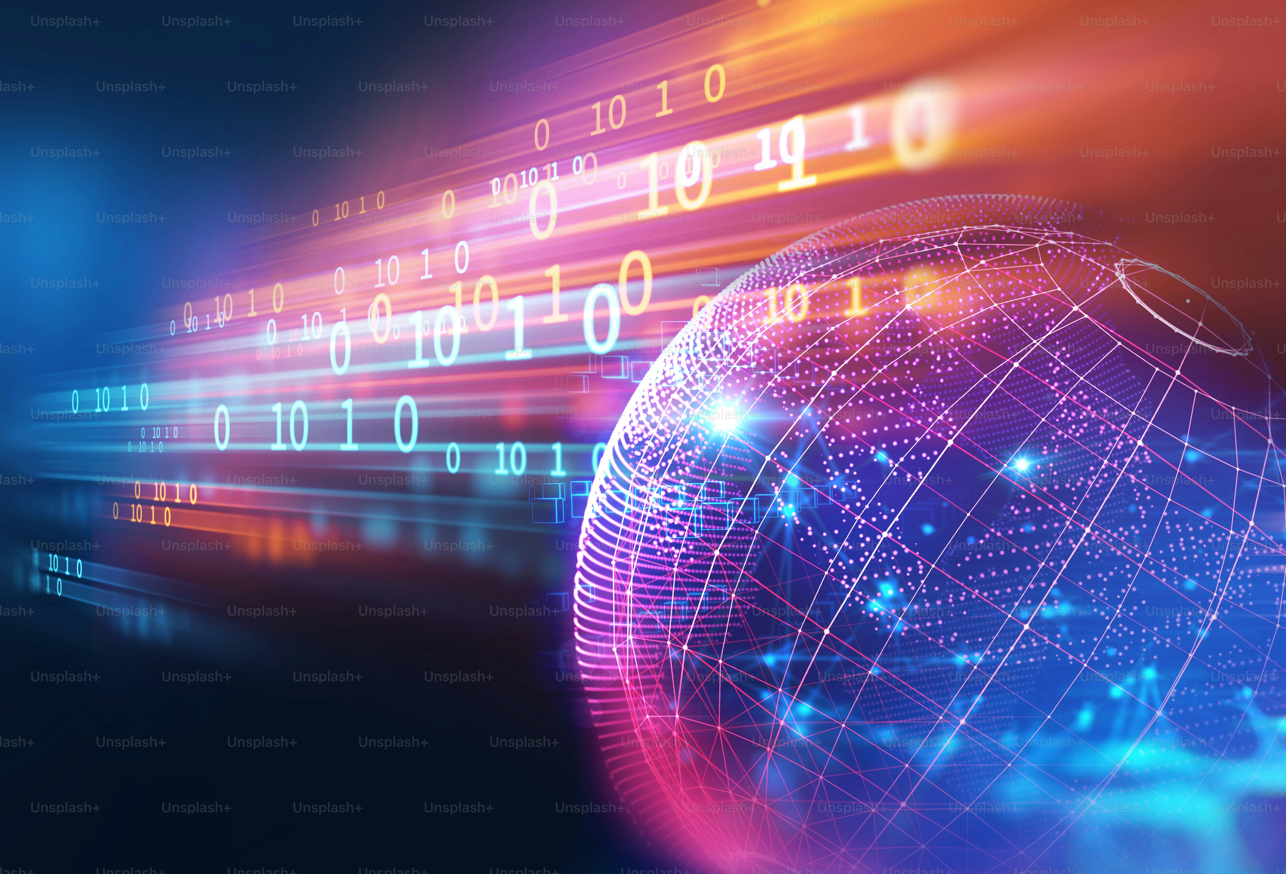 Blur and defocus earth futuristic technology abstract background illustration photo – Abstract ...