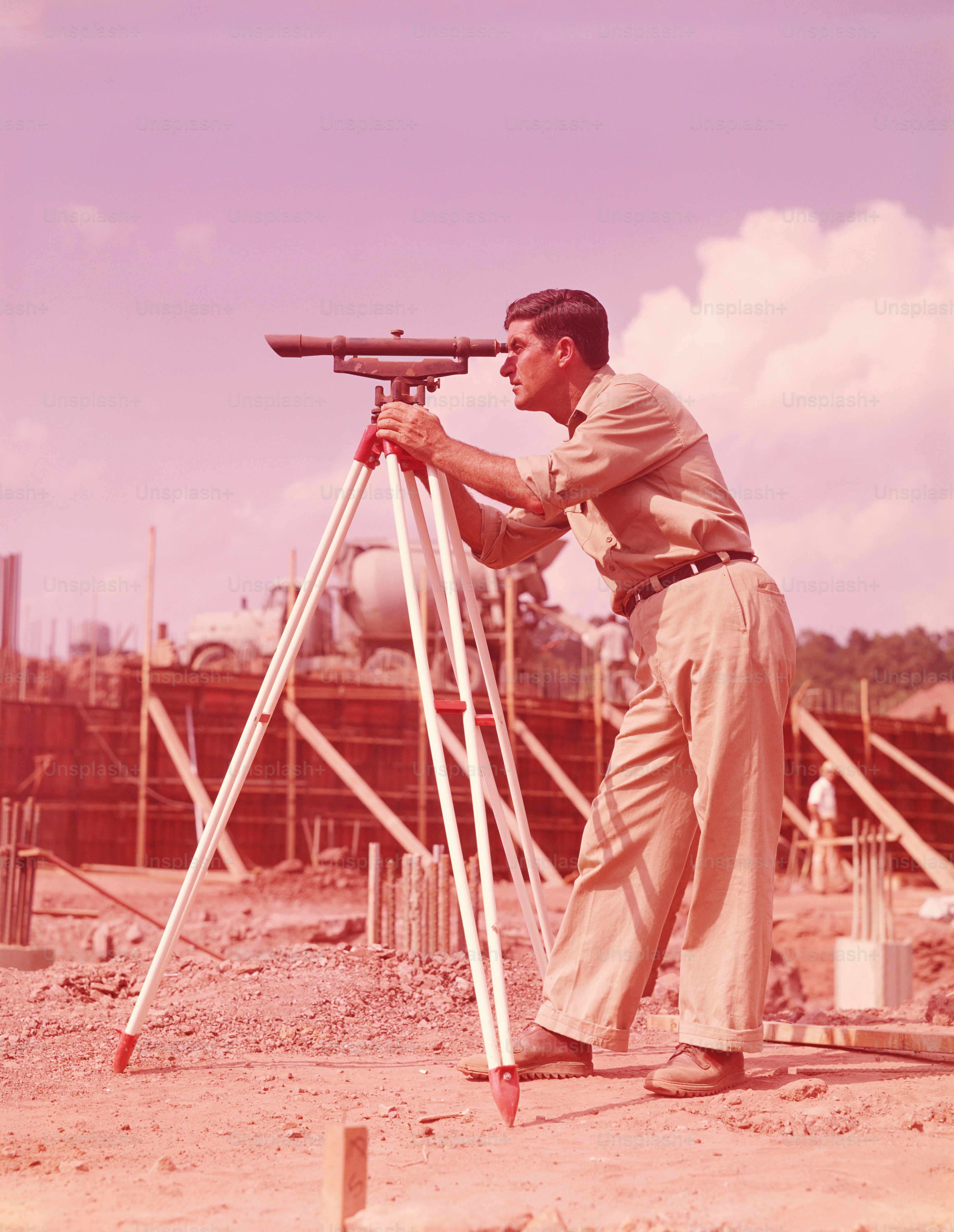 UNITED STATES - CIRCA 1960s: Construction worker. photo – Photography ...