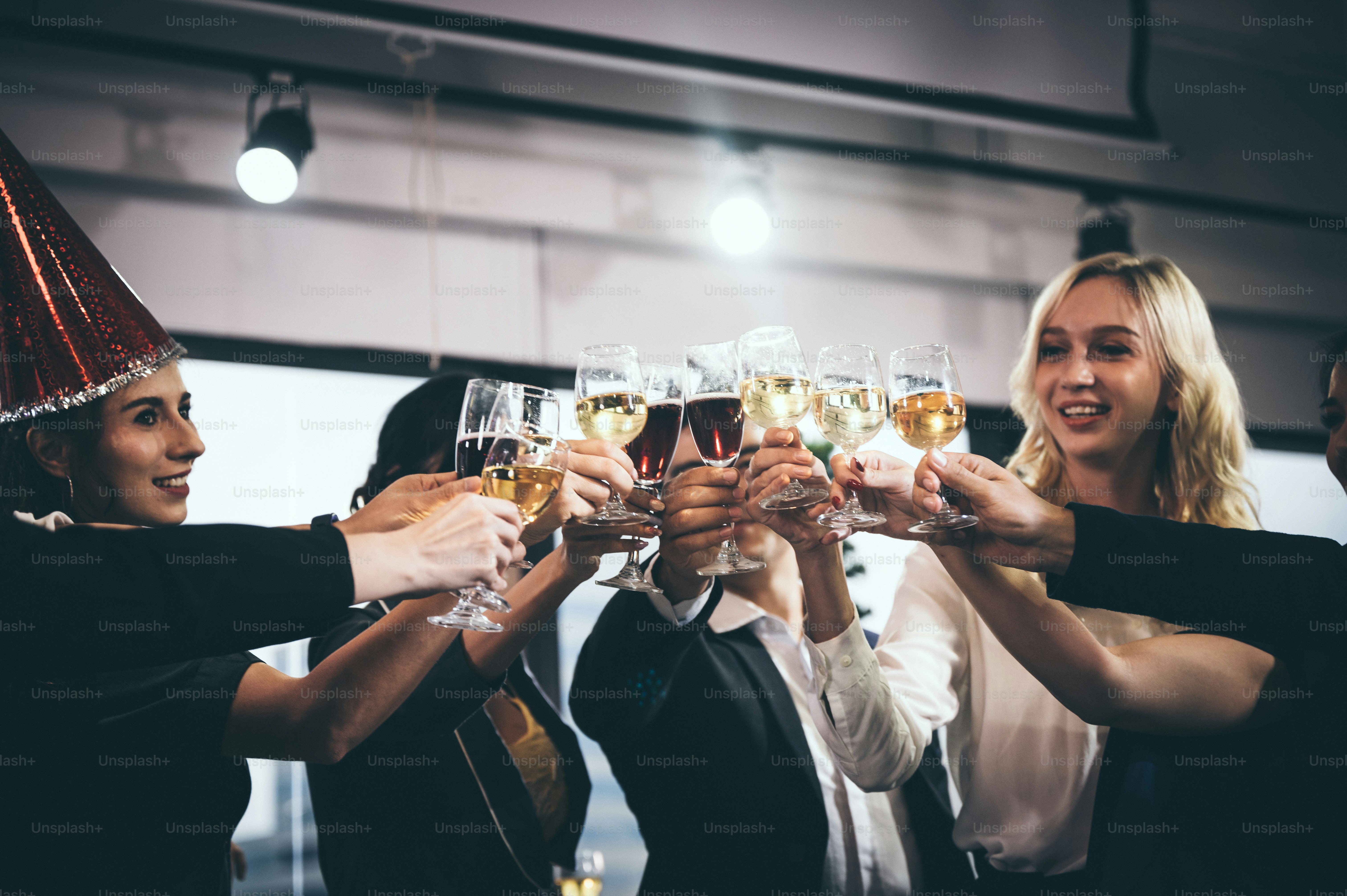 Business People Party Celebration Success Concept photo – Indoors Image ...