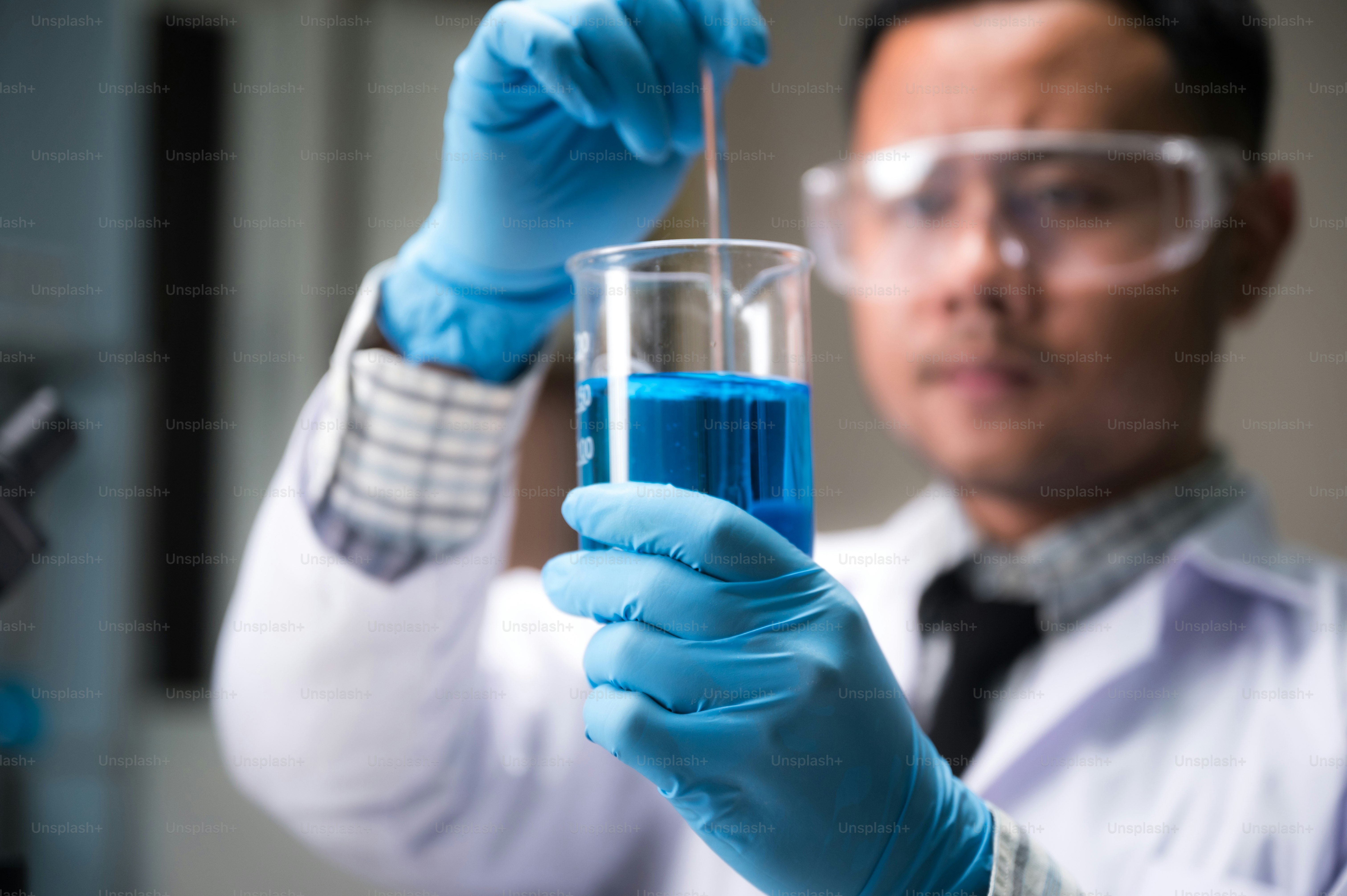 In a Modern Laboratory Scientists team Conduct Experiments, Consisting ...