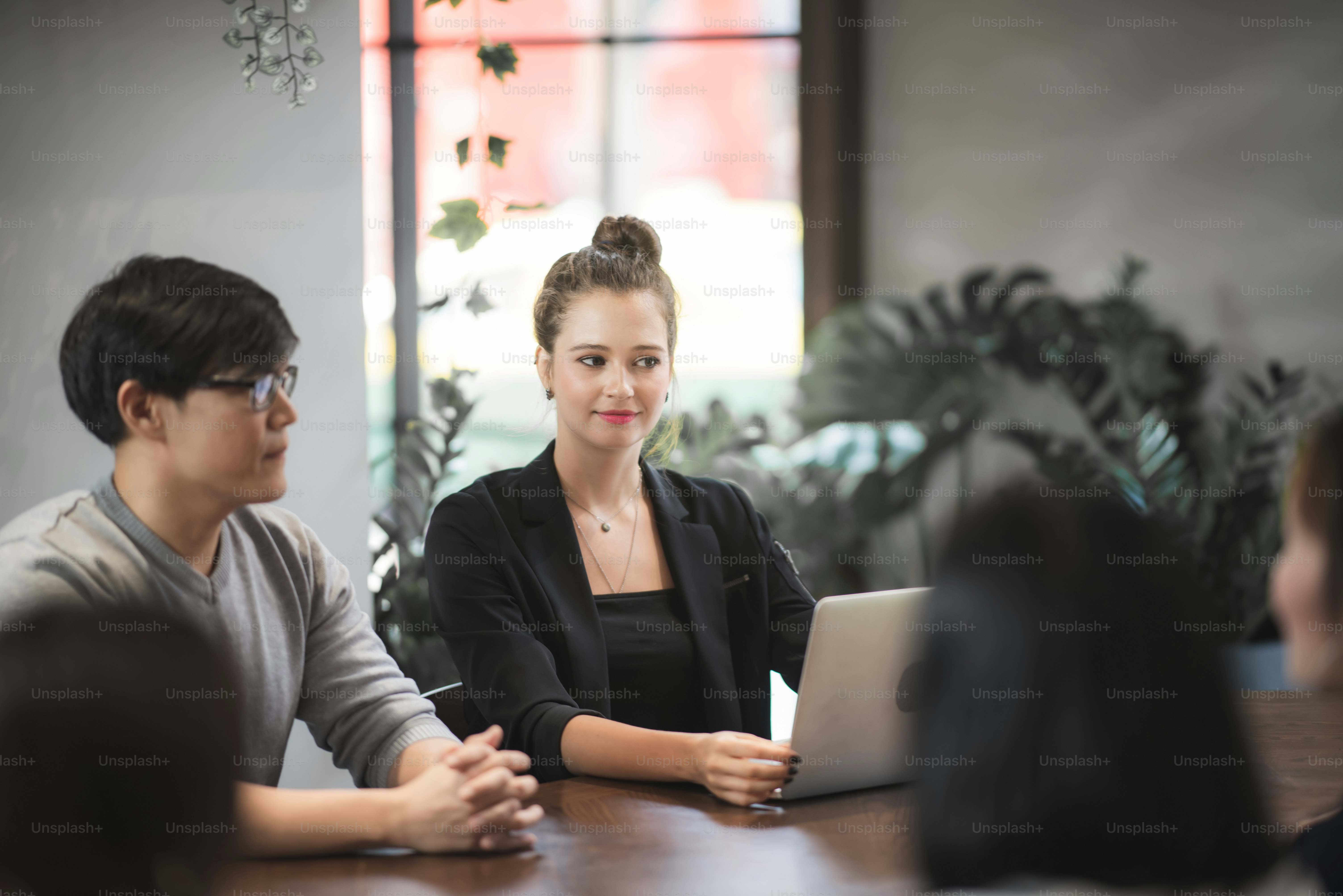 Professional business person meeting in the modern office, team group ...