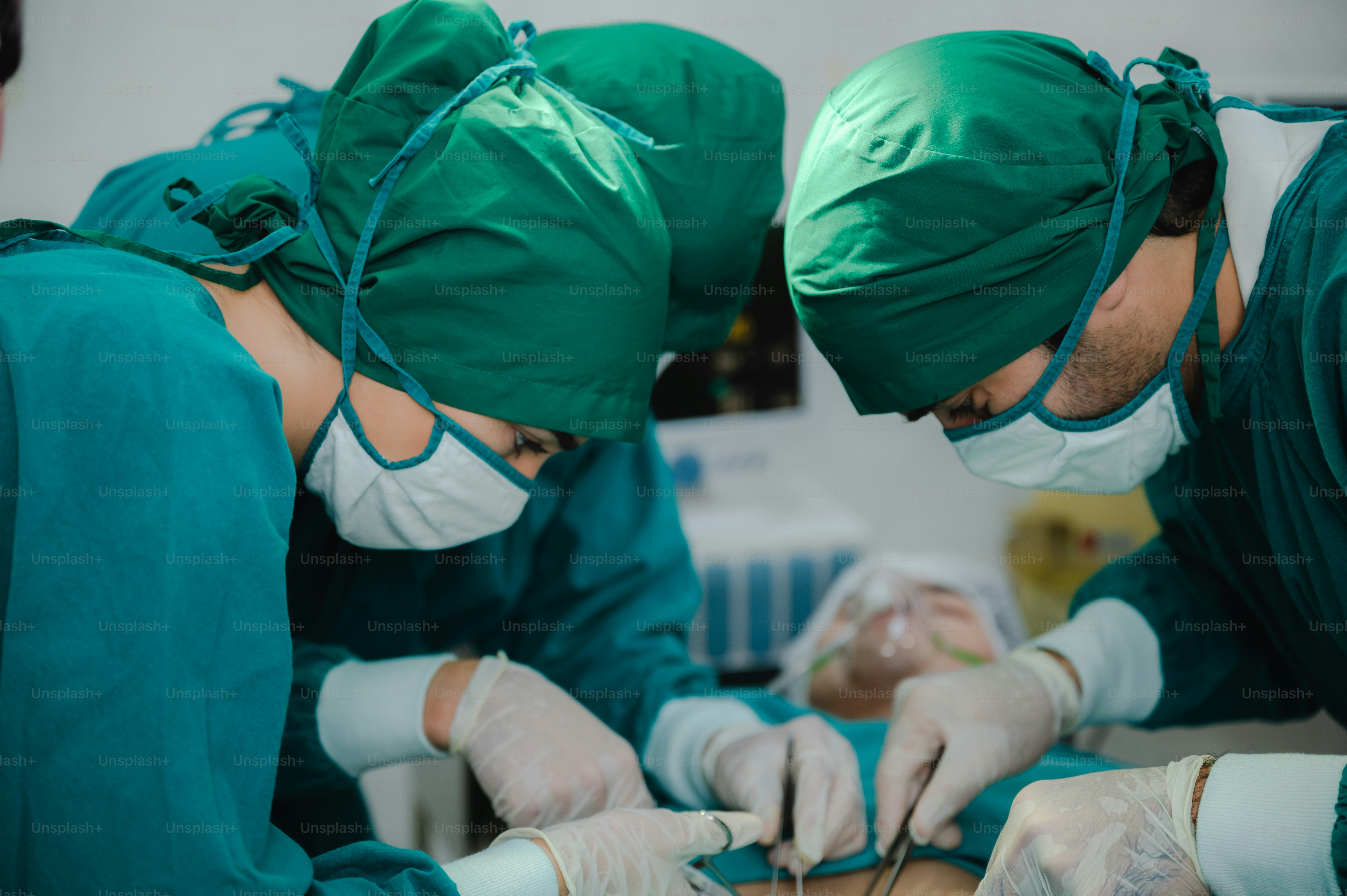 Professional surgeon doctor teamwork person working in hospital ...