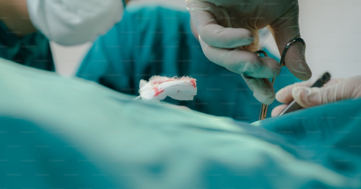 병원 수술실에서 사용하기 위한 외과 의료 기기 전문 의사로부터 사용하는 수술 의료 기기 도구 사진 Unsplash의 외과