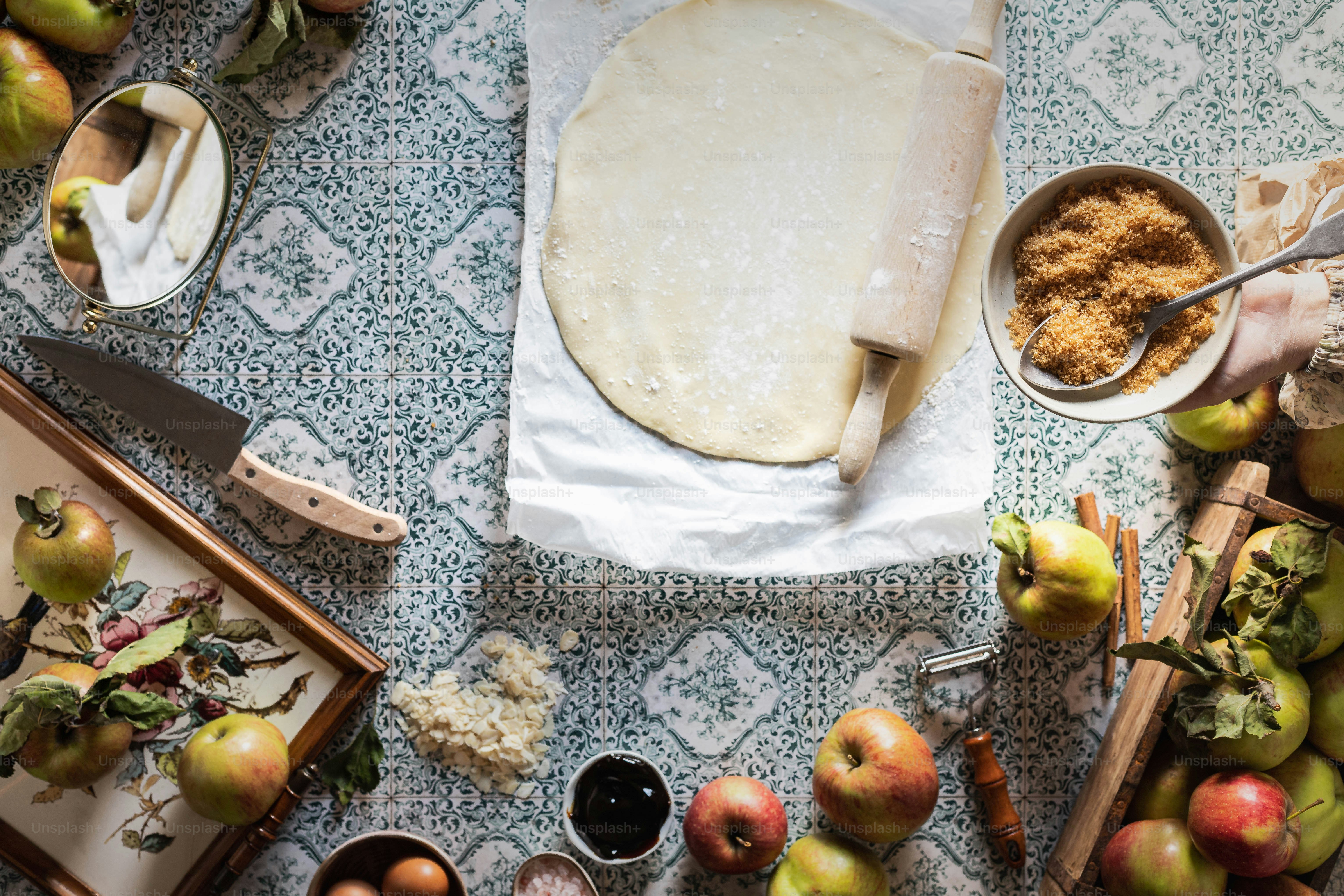 A table topped with lots of different types of food photo – Food Image ...