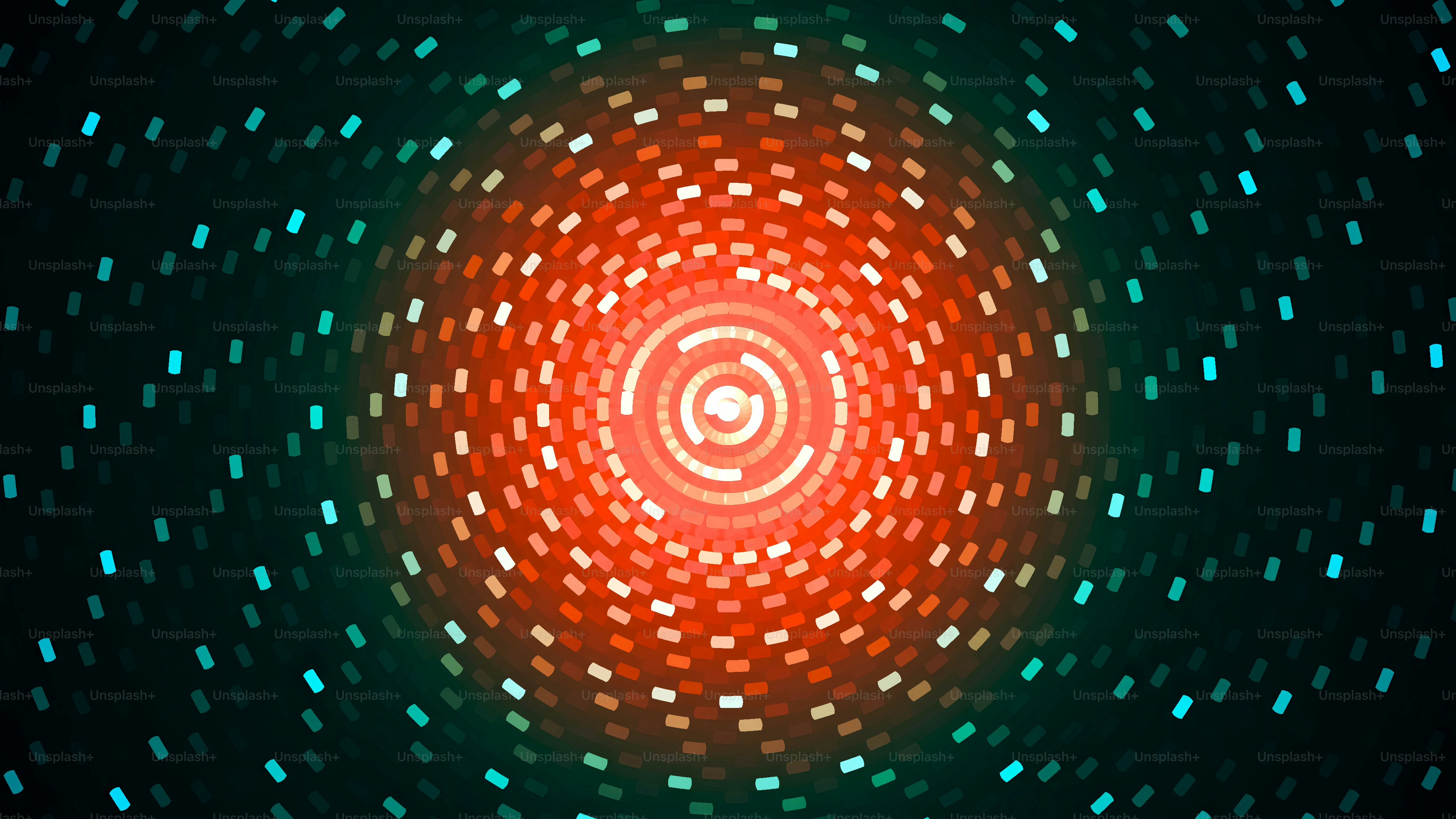 A very colorful tv screen with a lot of dots on it photo – Wallpaper ...