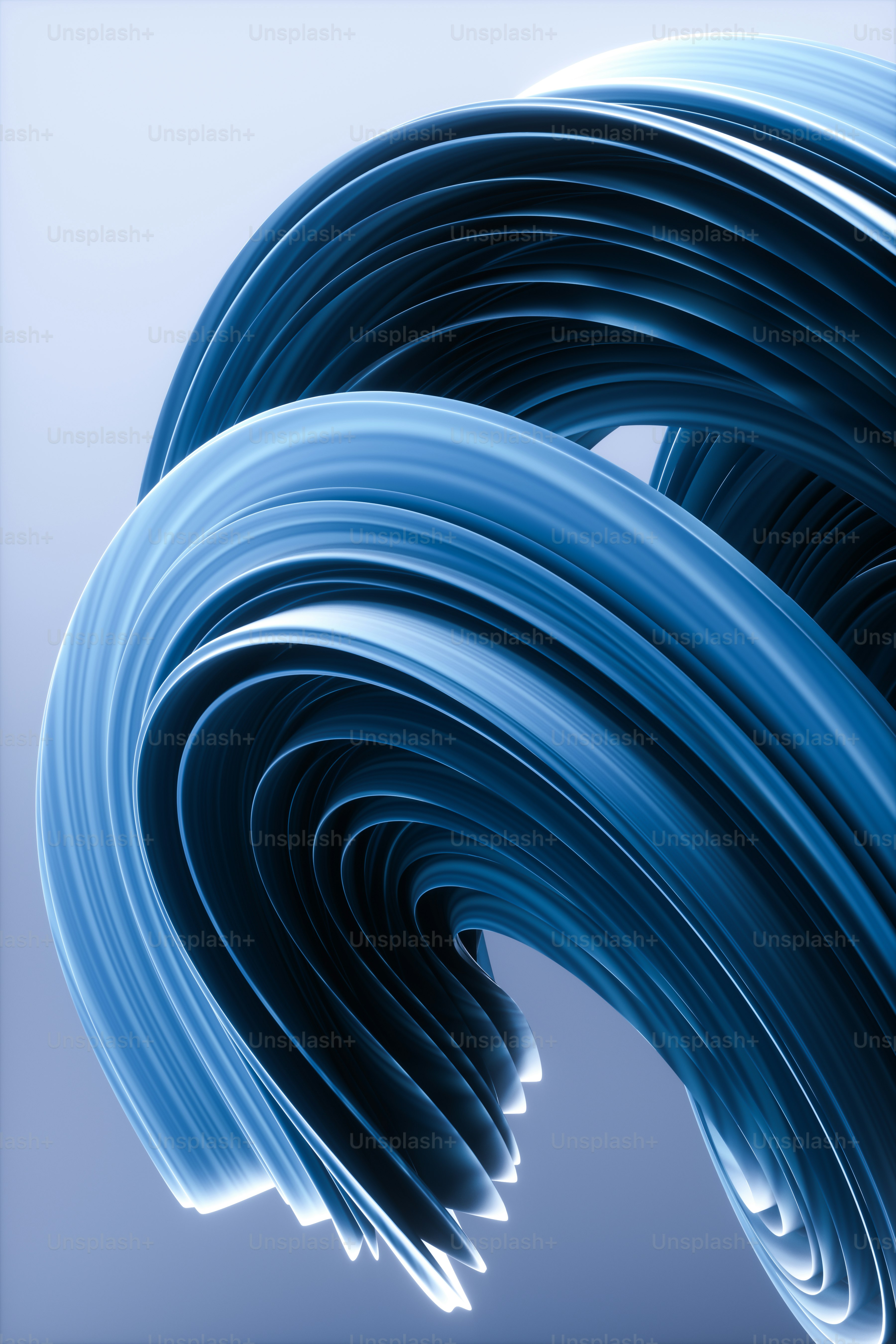 A computer generated image of a curved object photo – Wallpaper Image ...