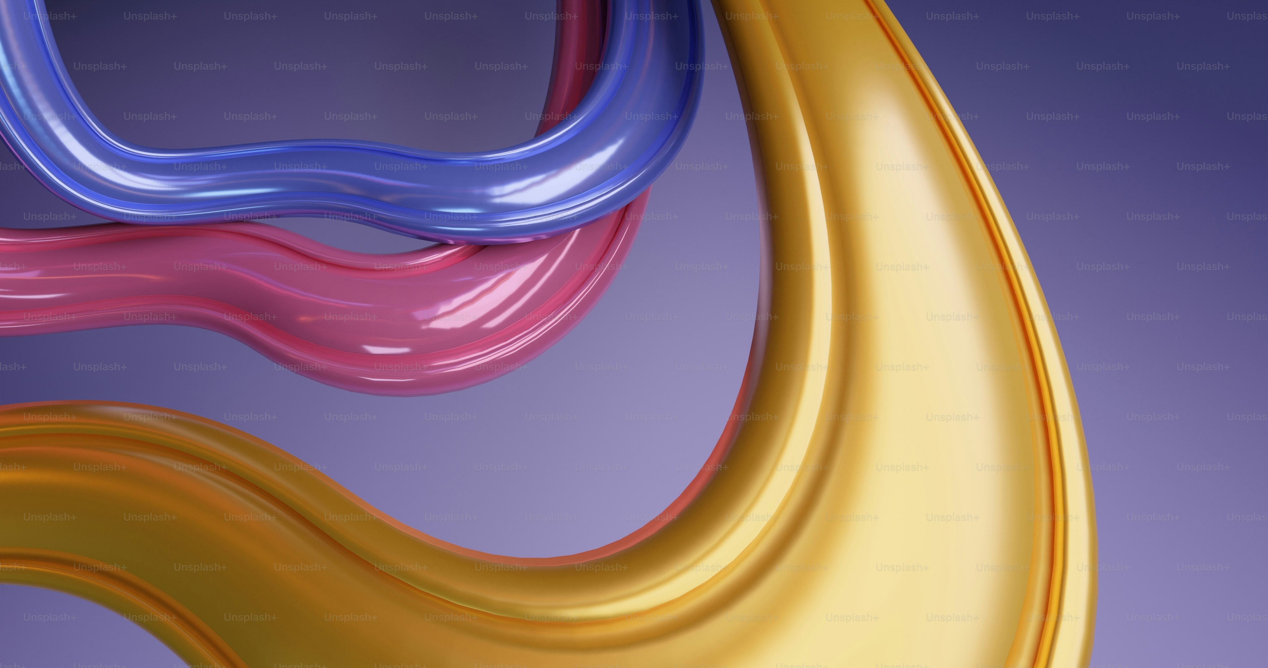 A group of wavy shapes on a purple background photo – Graphics Image on ...