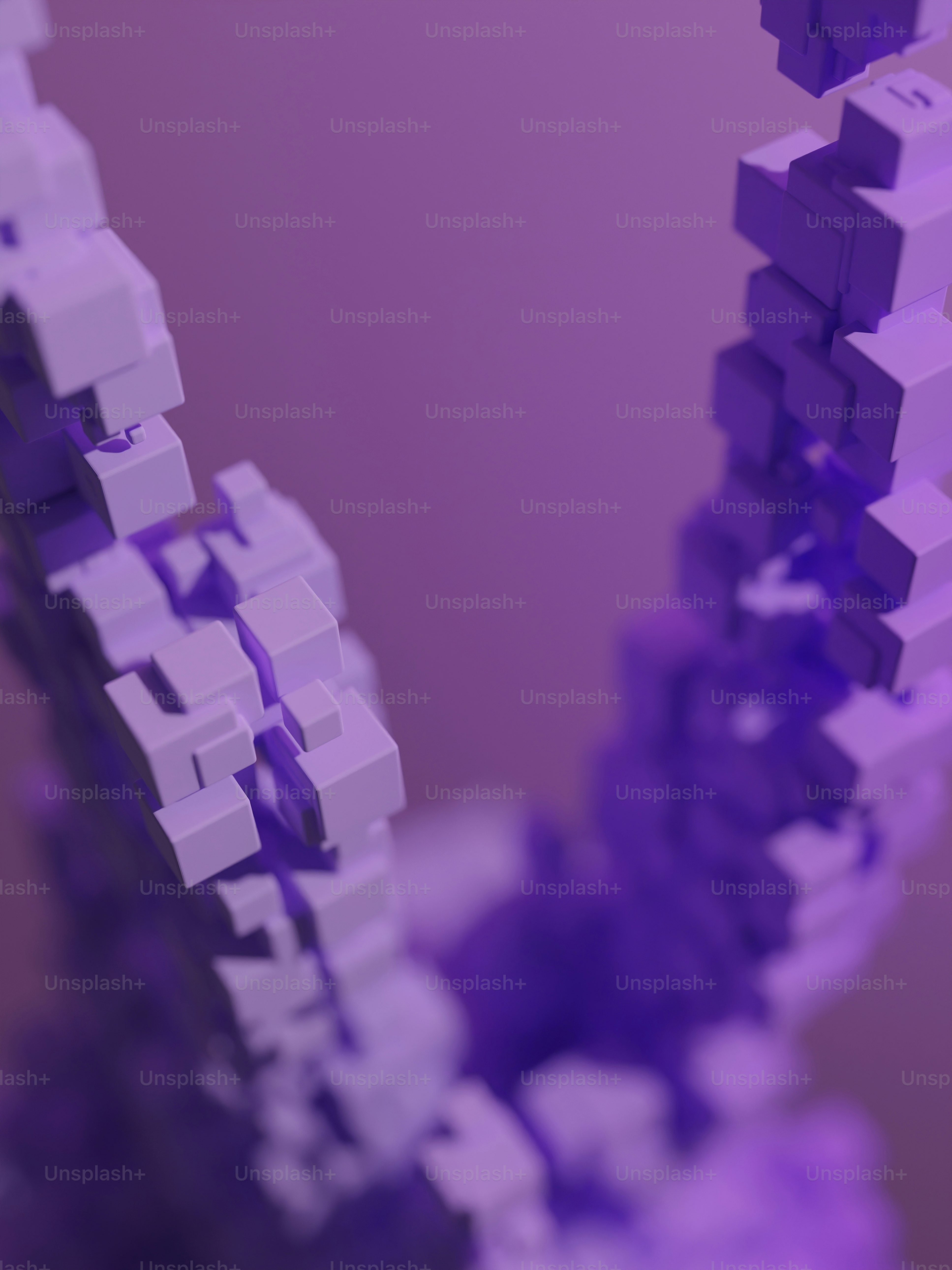 A purple abstract background with lines photo – 3d renders Image on ...