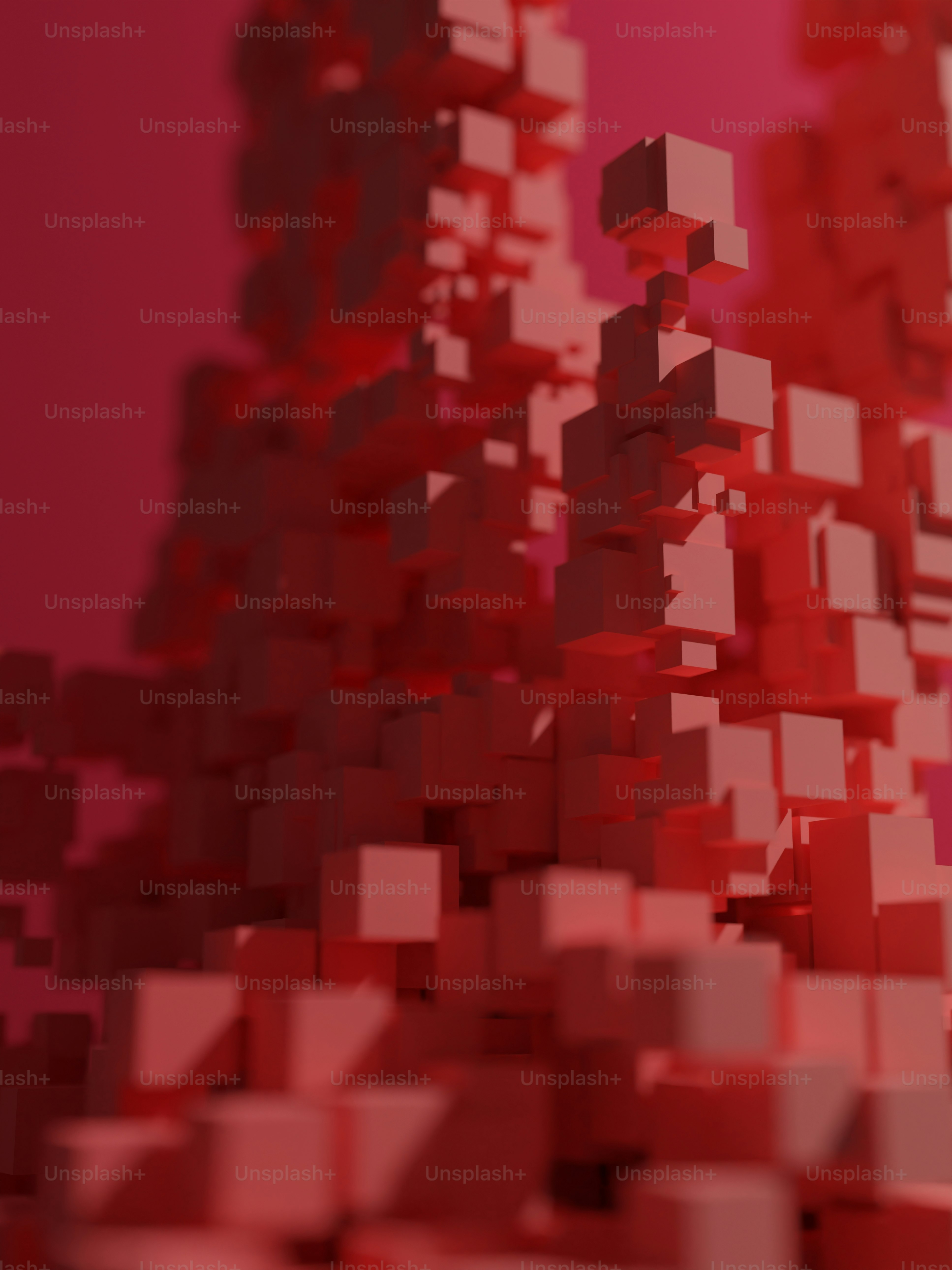 A bunch of cubes that are in the air photo – Graphics Image on Unsplash