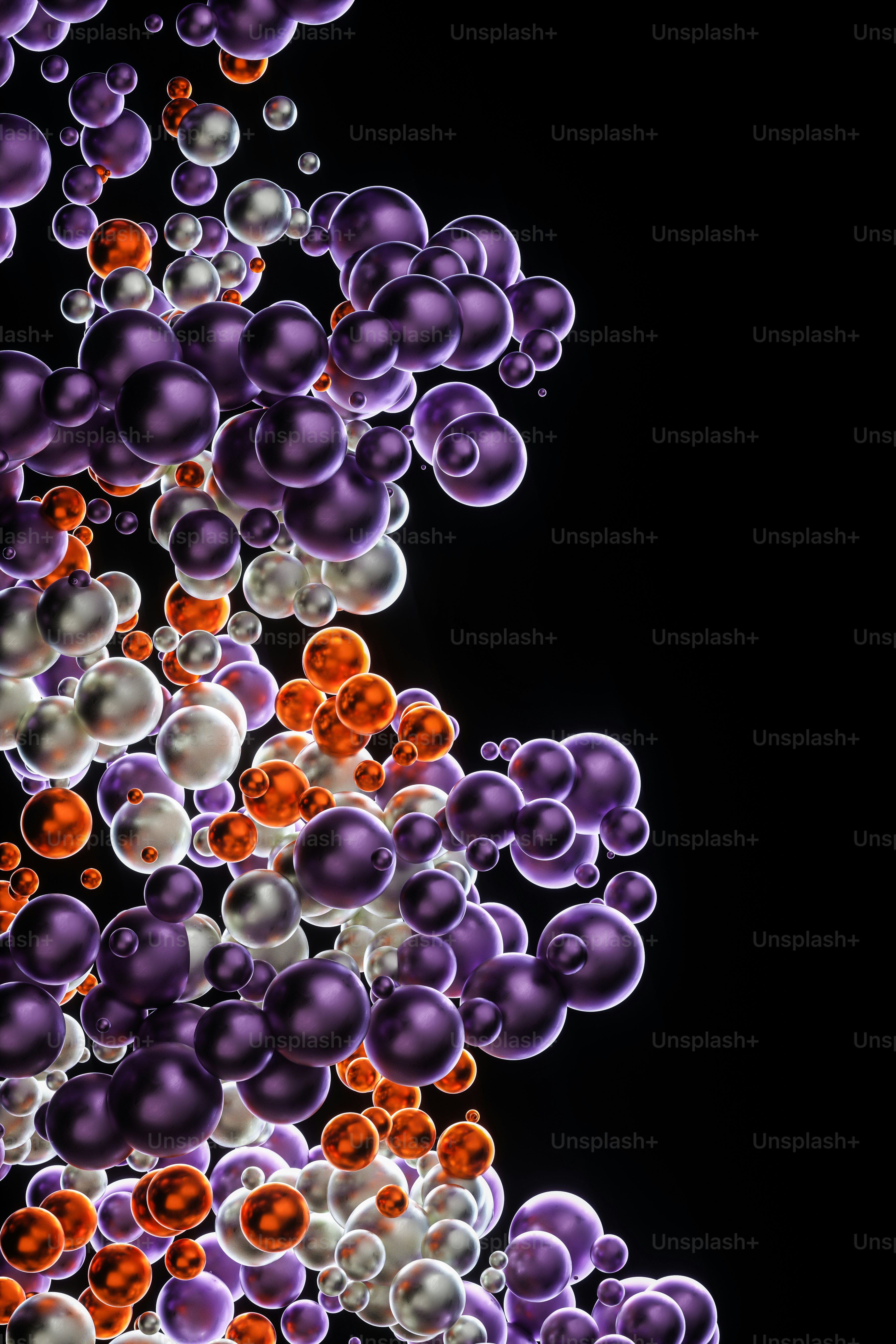 A bunch of bubbles floating in the air photo – Texture Image on Unsplash