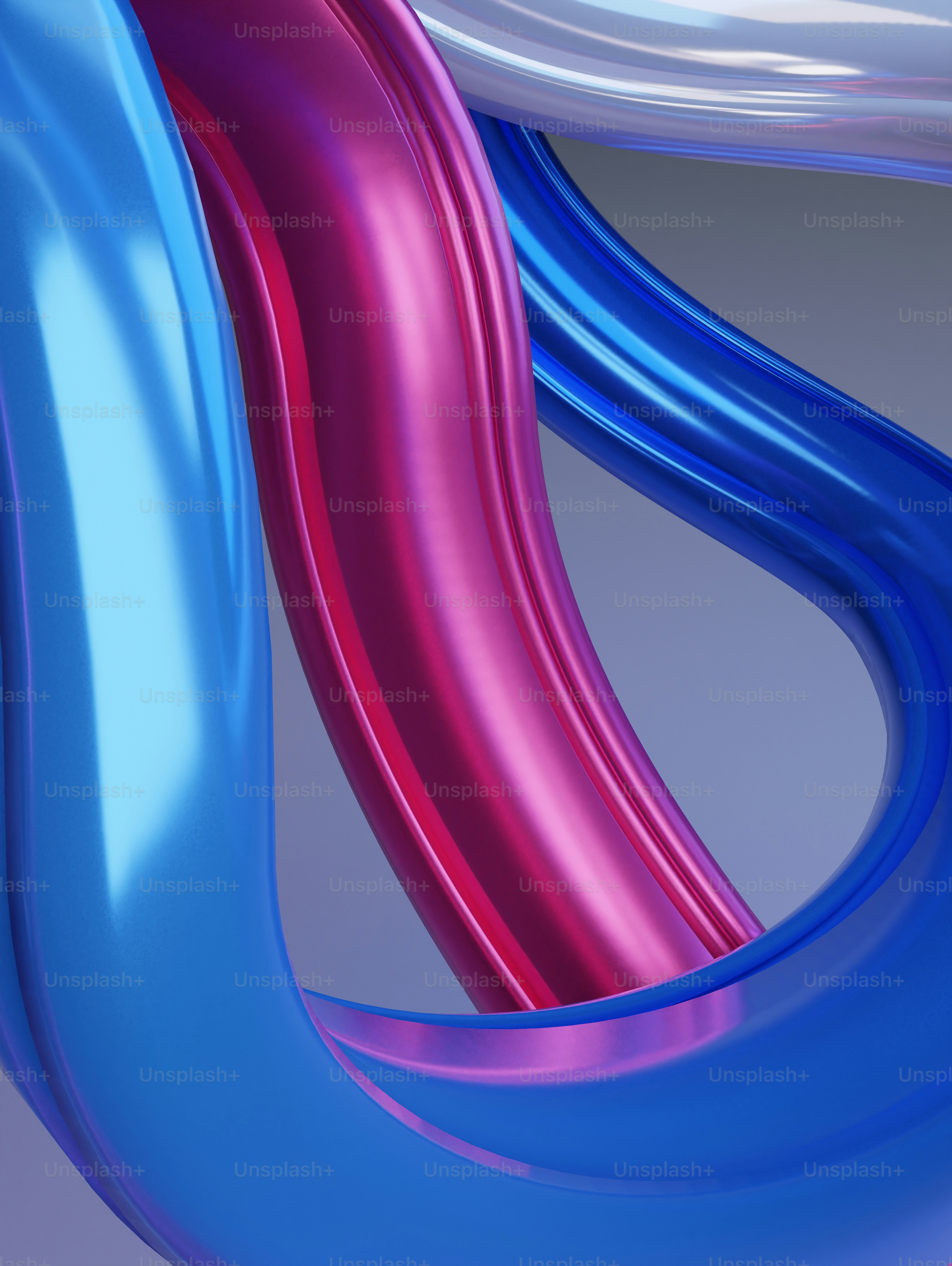 A close up of a blue and pink object photo – Graphics Image on Unsplash