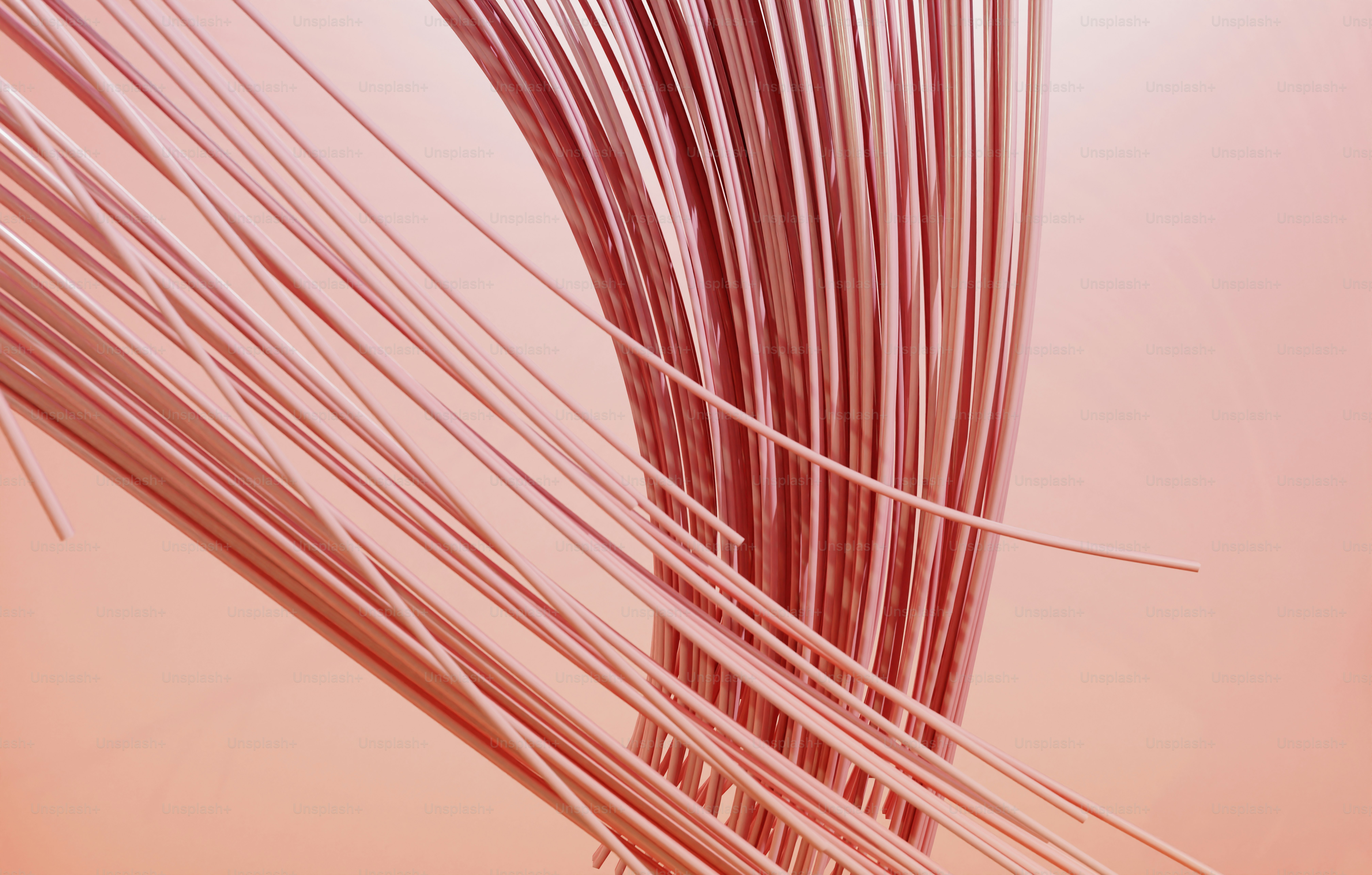 A close up of a bunch of yellow wires photo – Abstract Image on Unsplash